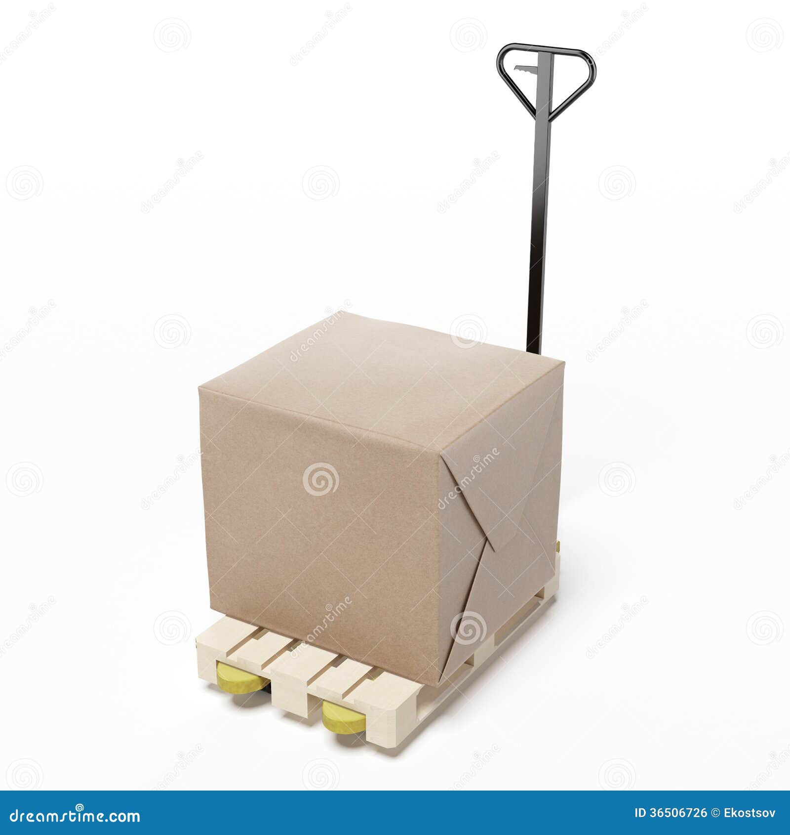 Carton Box On A Pallet. Royalty-Free Stock Photo | CartoonDealer.com ...