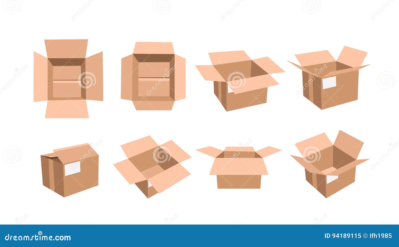 Openned Carton Stock Illustrations – 3 Openned Carton Stock ...