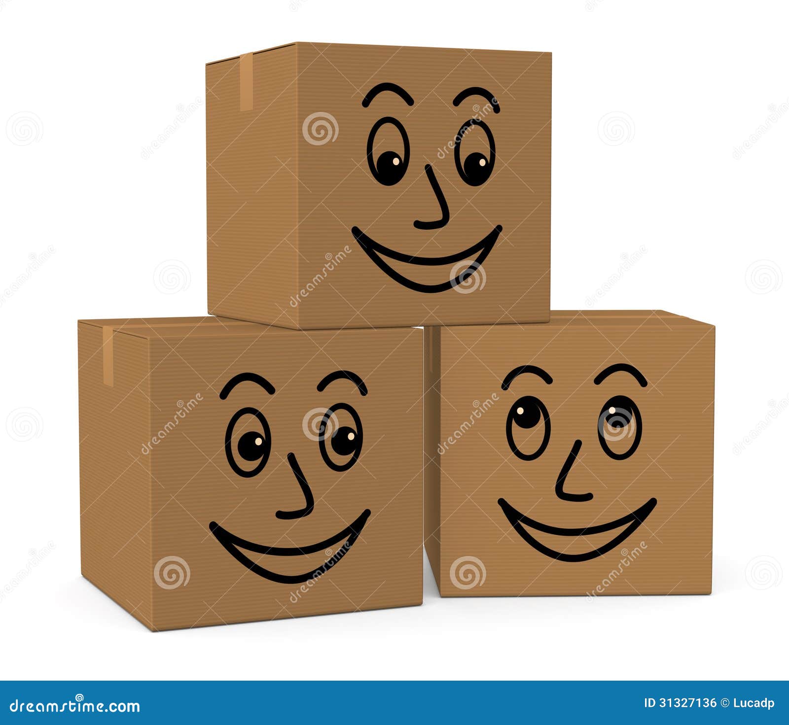 Carton boxes stock illustration. Illustration of parcel - 31327136