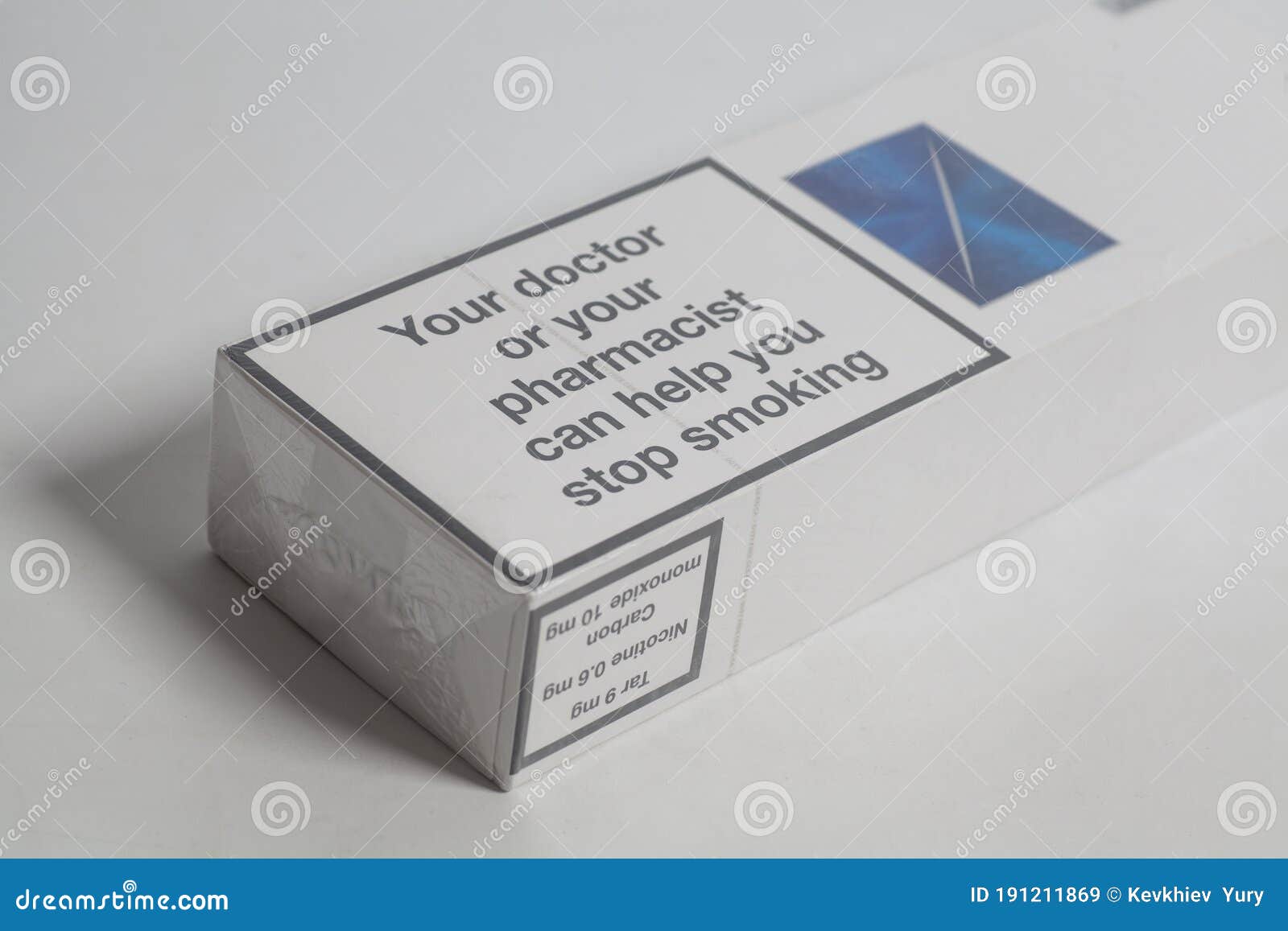 Carton of Cigarettes, on White Background Stock Image - Image of ...
