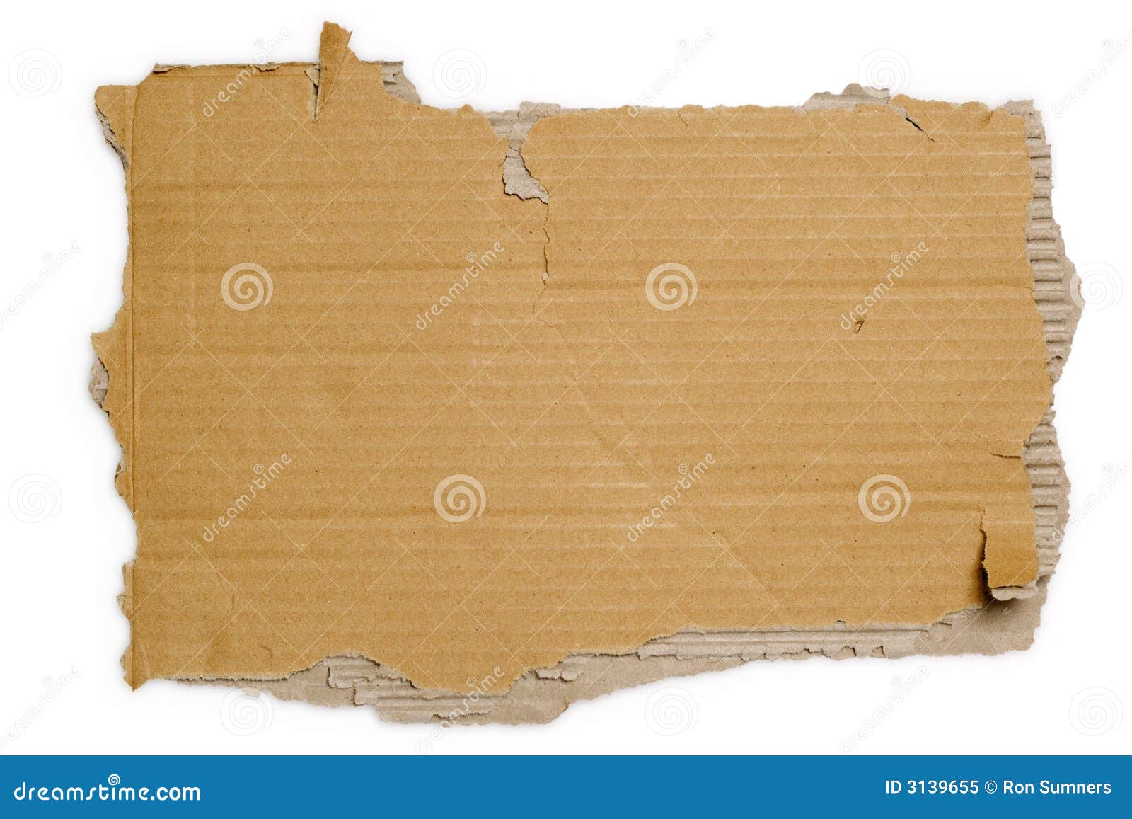 Carton déchiré image stock. Image du âgé, brun, ondulé - 3139655