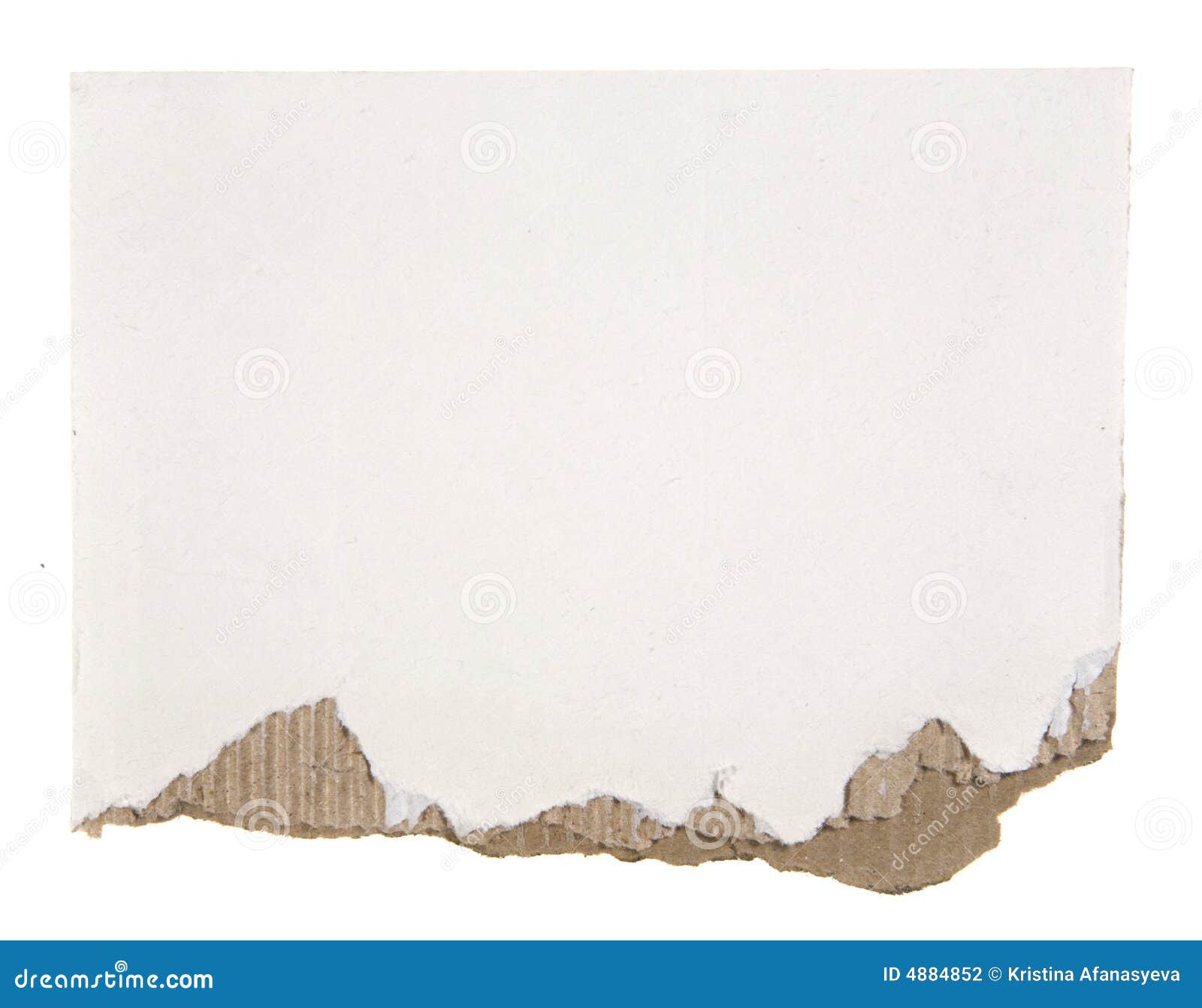 Carton déchiré photo stock. Image du drapeau, cadre, brun - 4884852