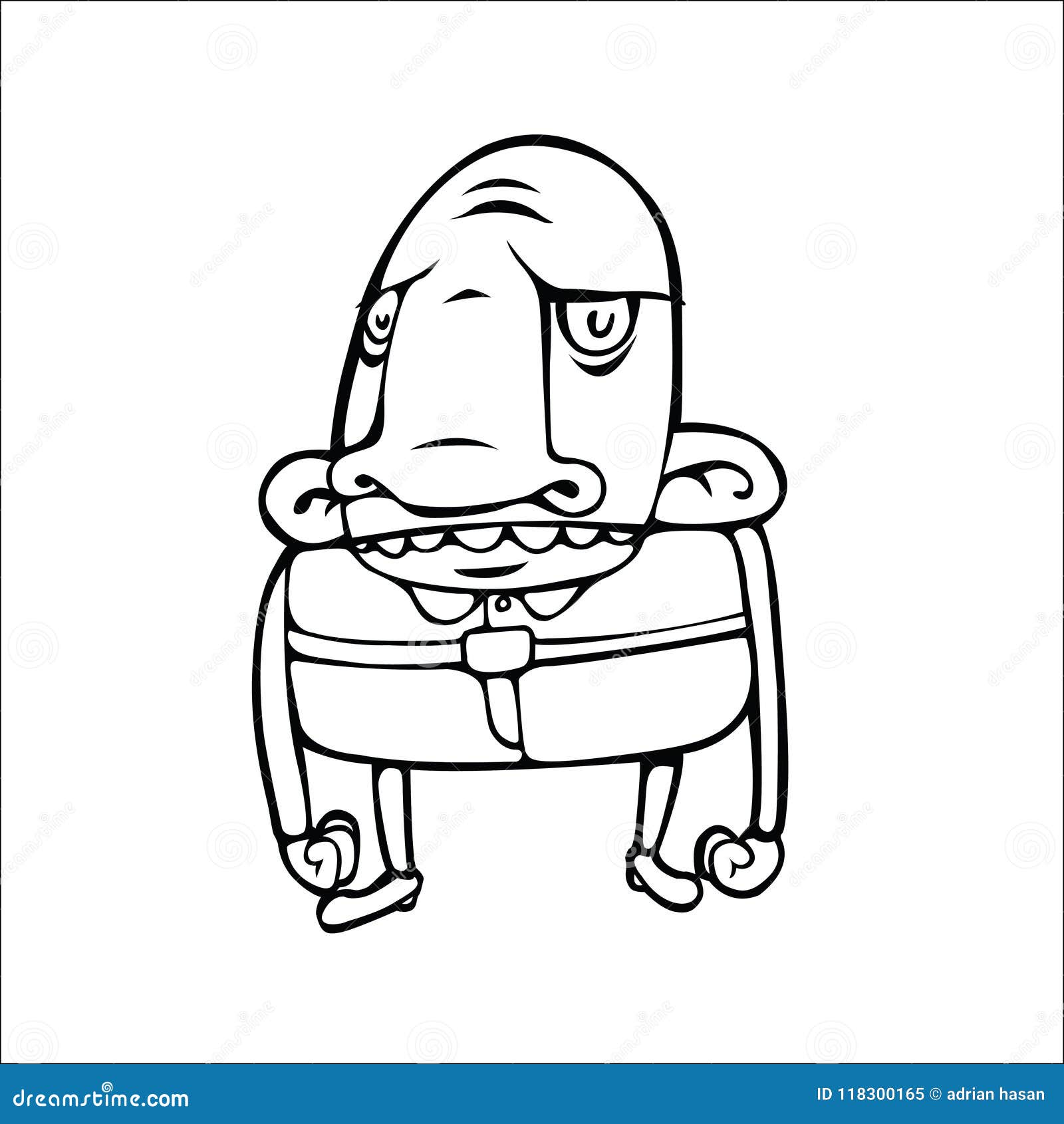 Carton Line Art Vector stock vector. Illustration of clean - 118300165