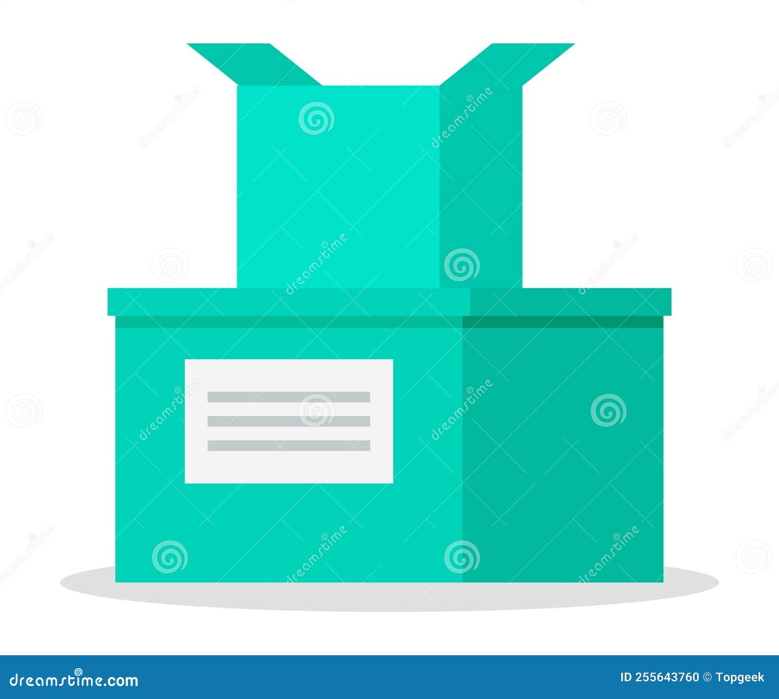 Carton Square Green Box, Delivery and Packaging of Goods for ...