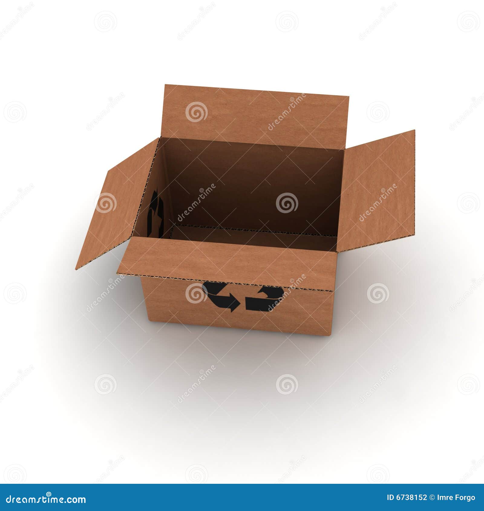 Carton vide illustration stock. Illustration du poteau - 6738152