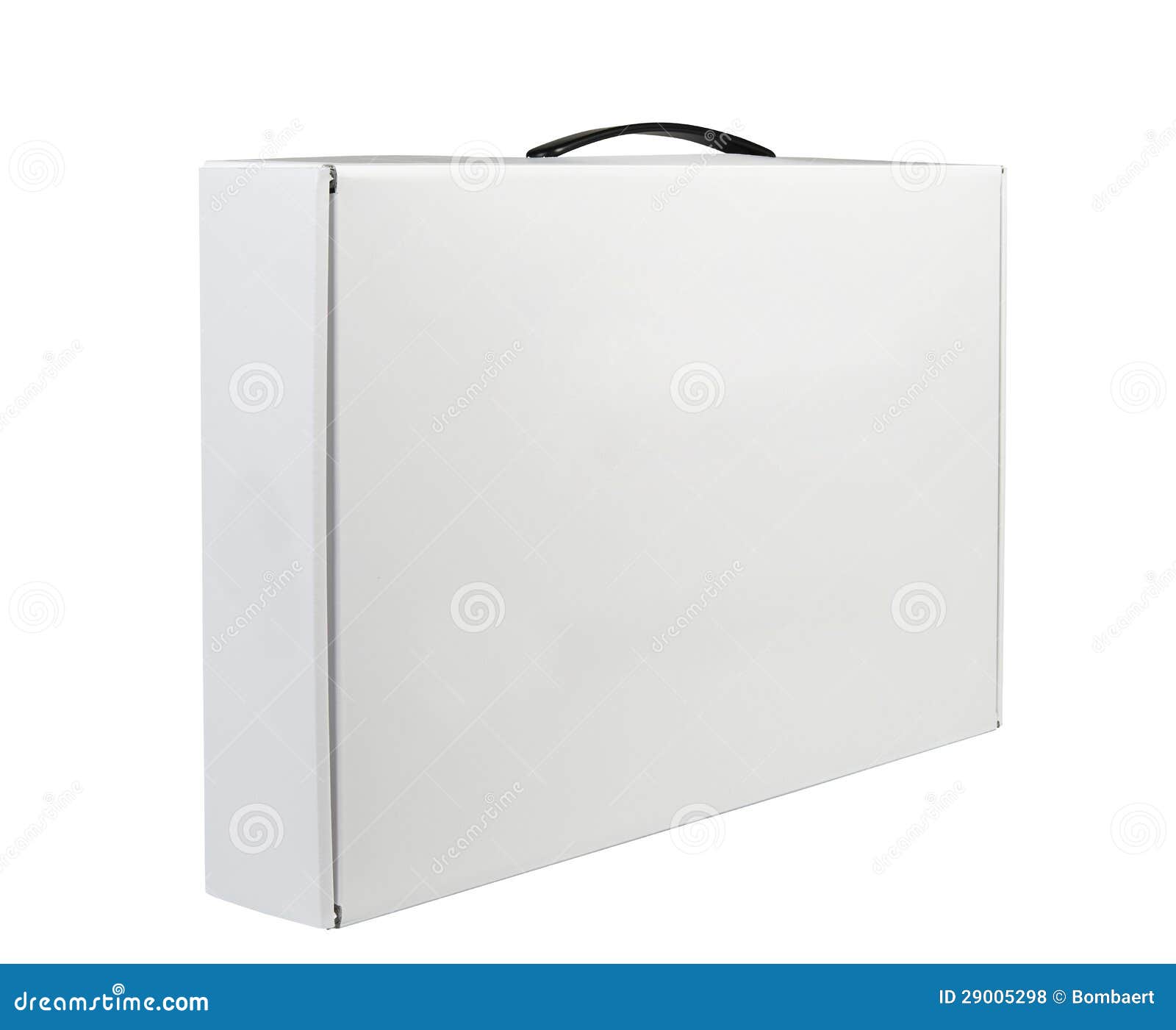 Carton White Blank Package Box Stock Illustration - Illustration of ...