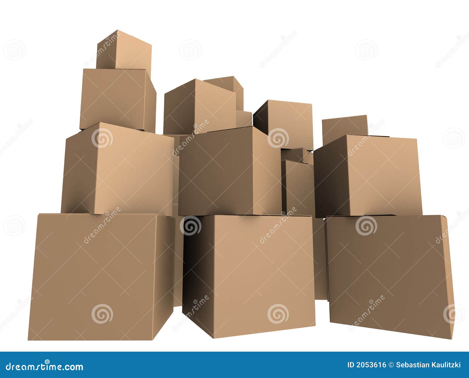 Cartons stock illustration. Illustration of pile, container - 2053616