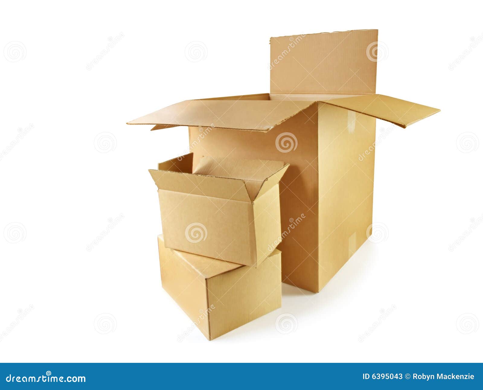 Cartons de carton image stock. Image du expédition, caisse - 6395043
