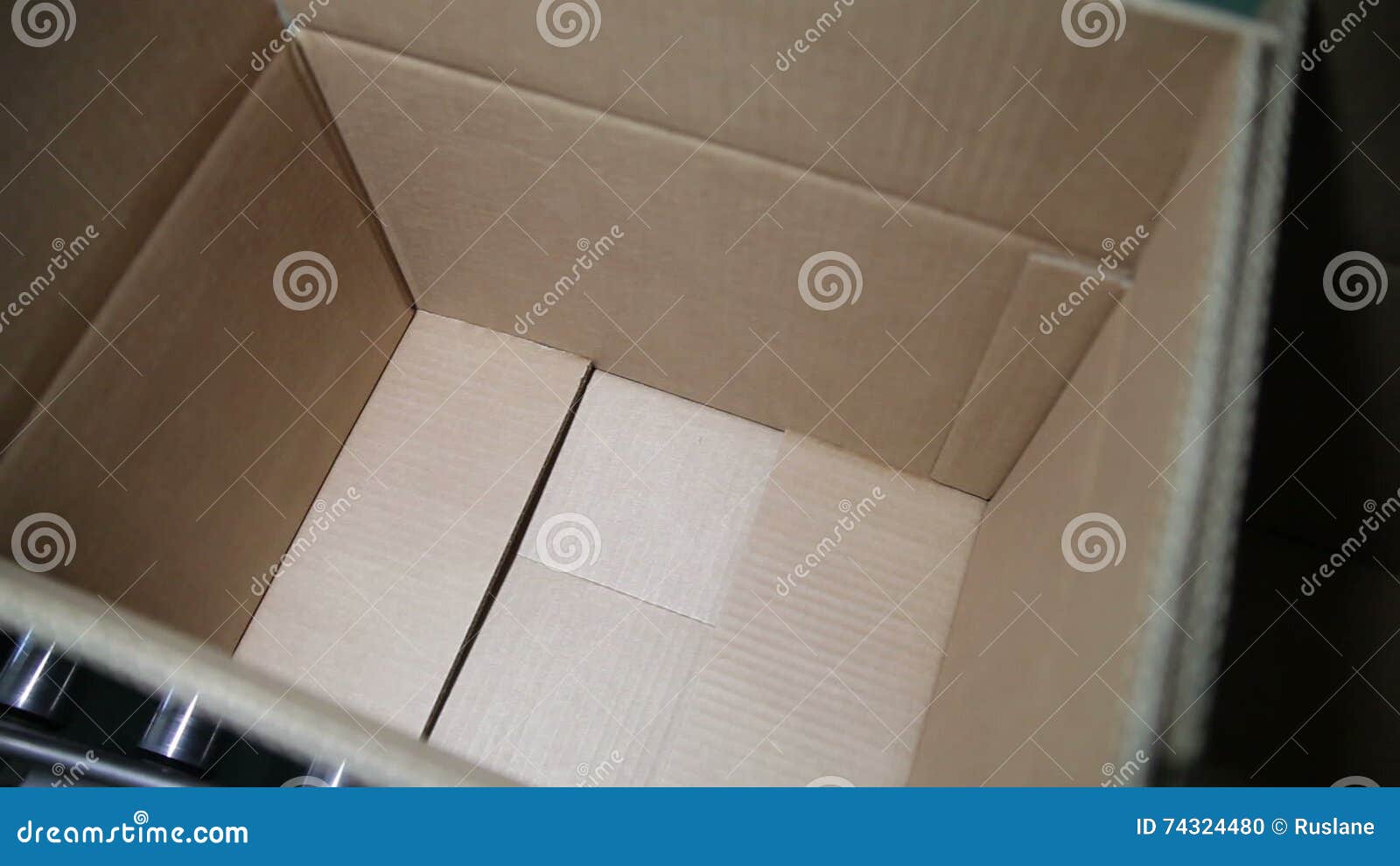Cartons in the Workplace stock footage. Video of filling - 74324480
