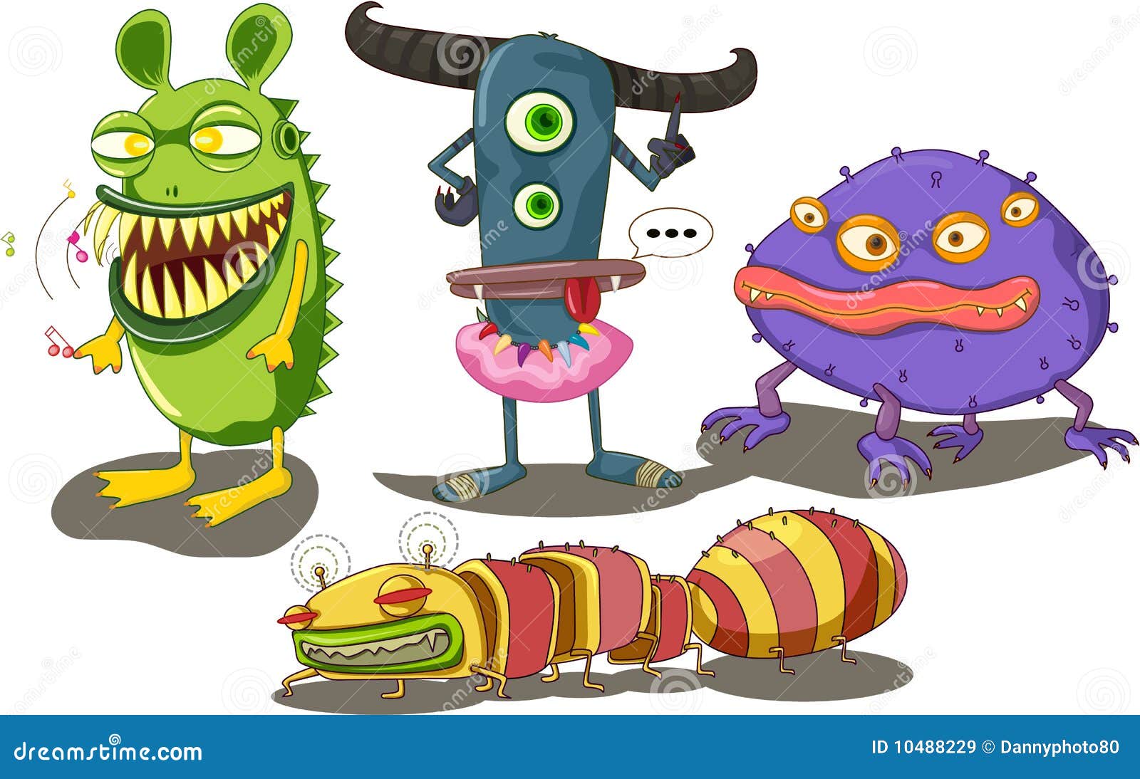 Cartoon stock vector. Illustration of character, scary - 10488229