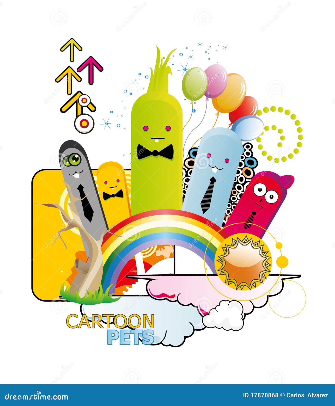 Cartoon abstract stock vector. Illustration of cartoon - 17870868