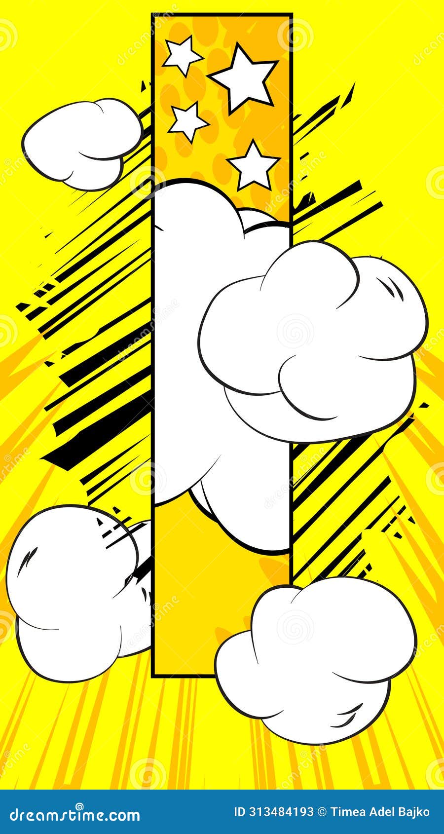 Cartoon Abstract Background, Comic Book Backdrop. Retro Vector Comics ...