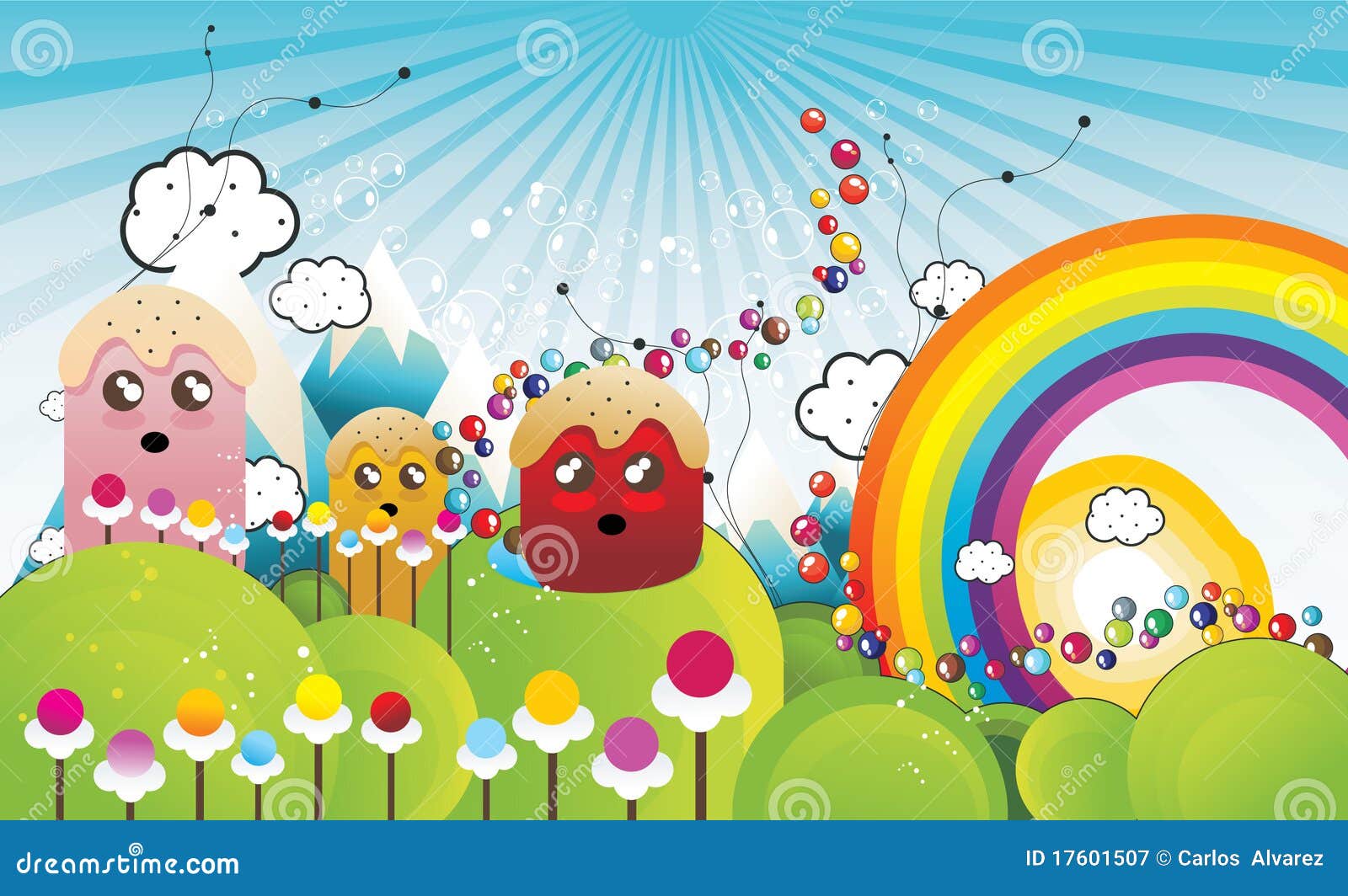 Cartoon Abstract Art Retro Frame Border | CartoonDealer.com #70782269