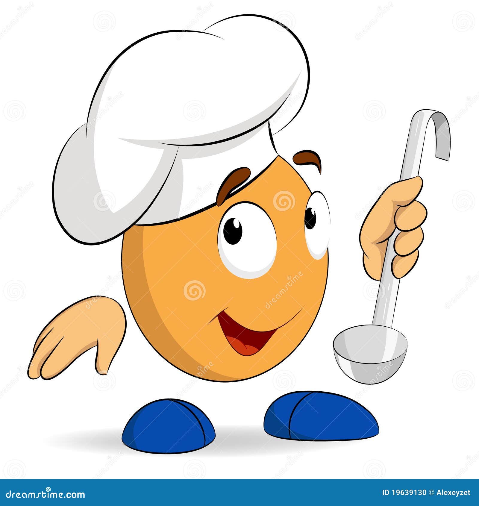 Cartoon Abstract Cute Character Cook Chef Stock Vector - Illustration ...