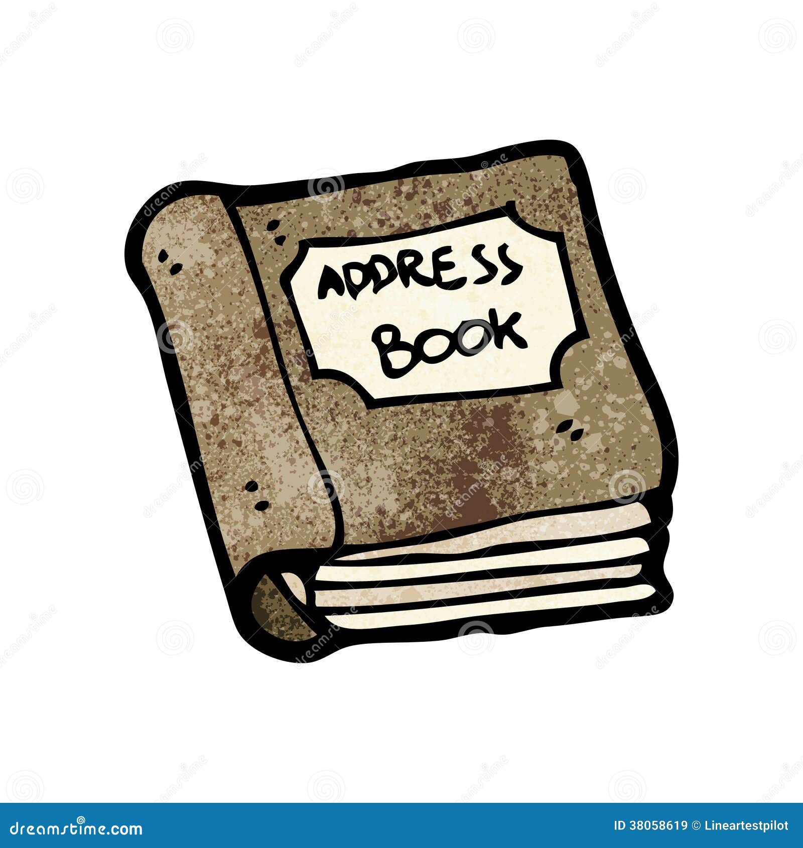 Cartoon address book stock vector. Illustration of character - 38058619
