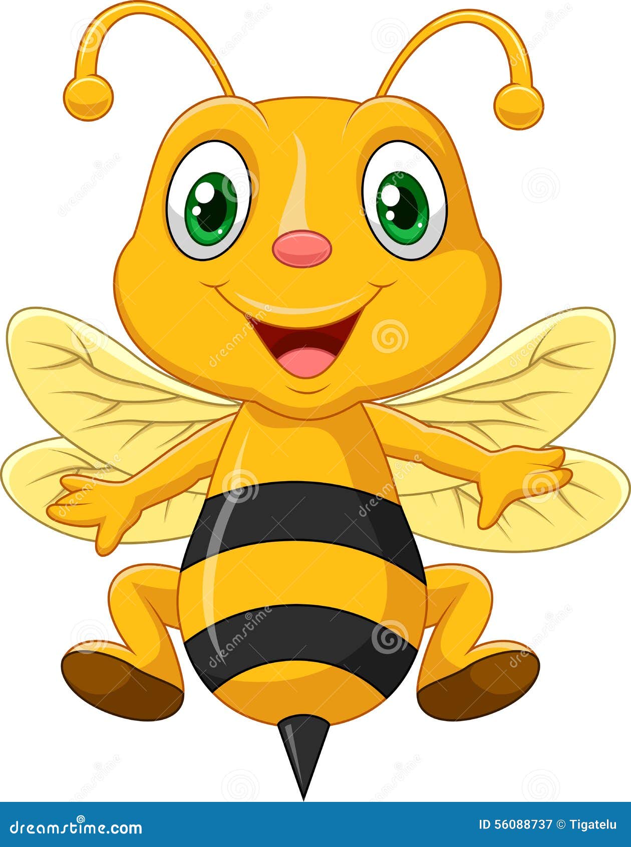 Cartoon Adorable Praying Emoticon Stock Illustration | CartoonDealer ...