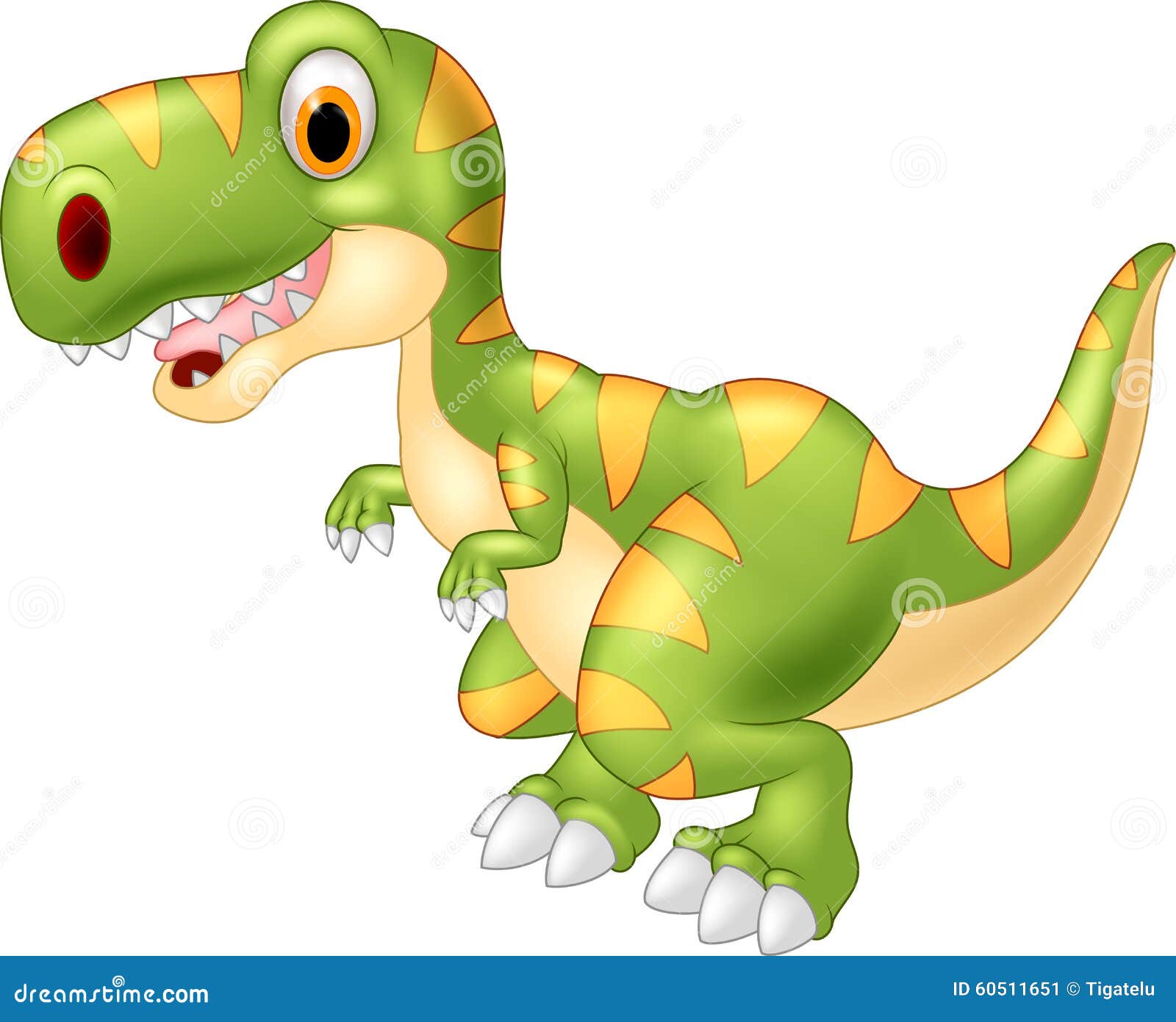 Cartoon Adorable Dinosaur Stock Vector - Image: 60511651