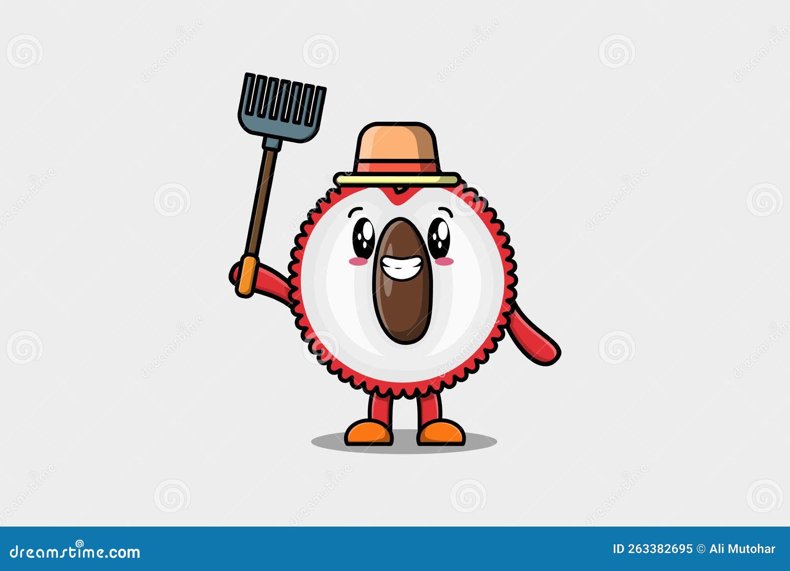 Cartoon Agricultural Haycocks. Haystack And Rakes And Pitchfork, Rural ...