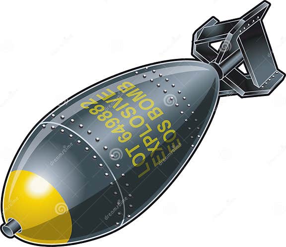 Cartoon air bomb stock vector. Illustration of commando - 167341087