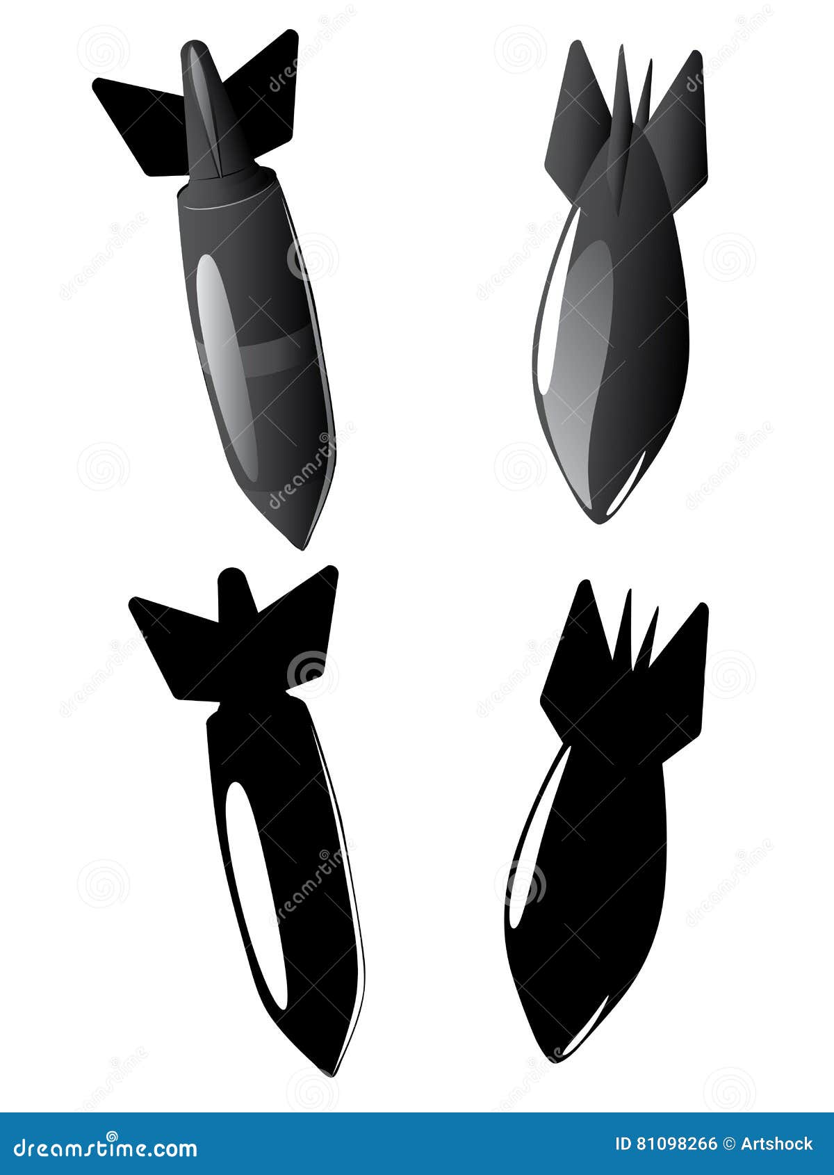 Cartoon Air Bomb stock vector. Illustration of bomb, aggression - 81098266