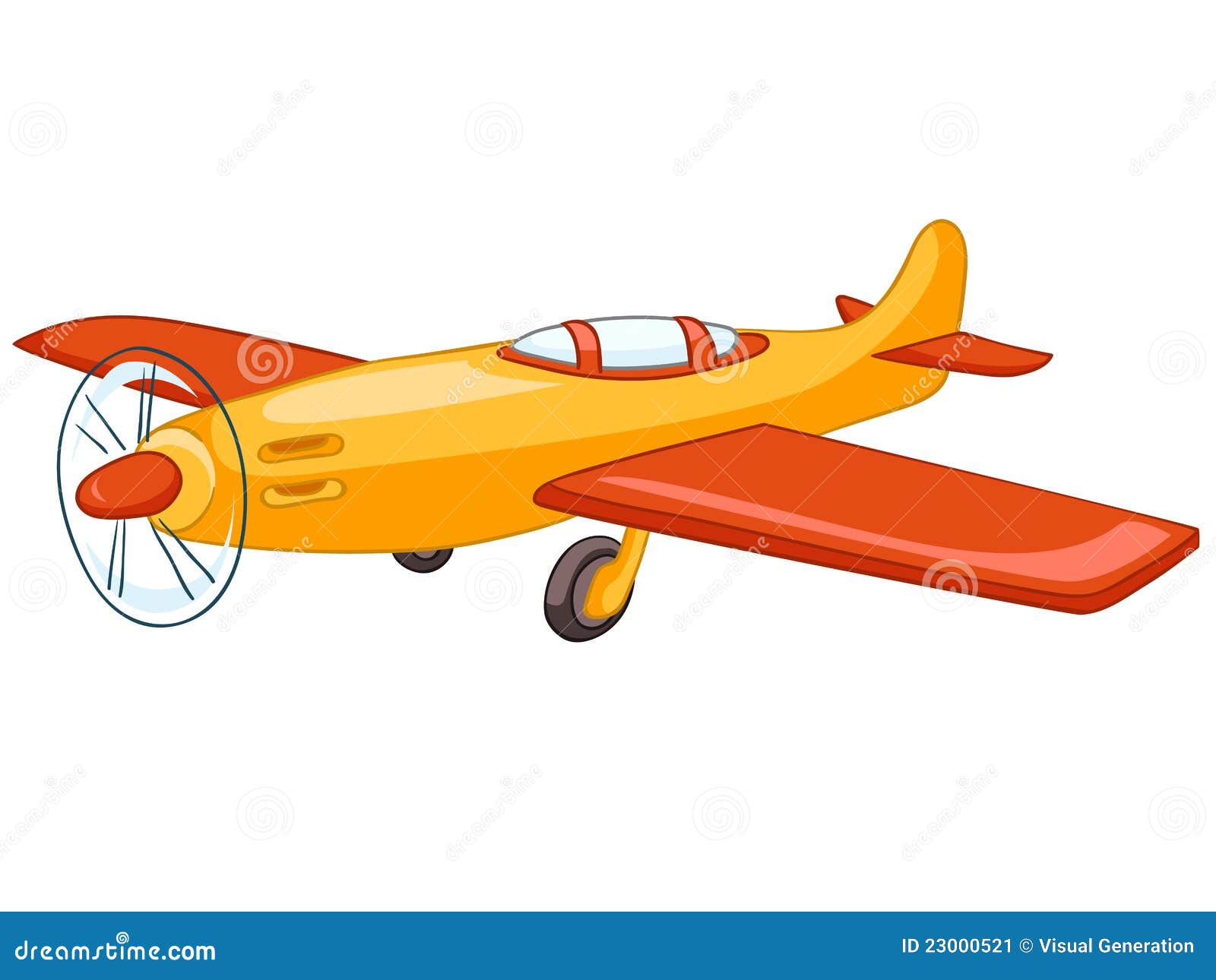 Cartoon Airplane stock vector. Illustration of funny - 23000521