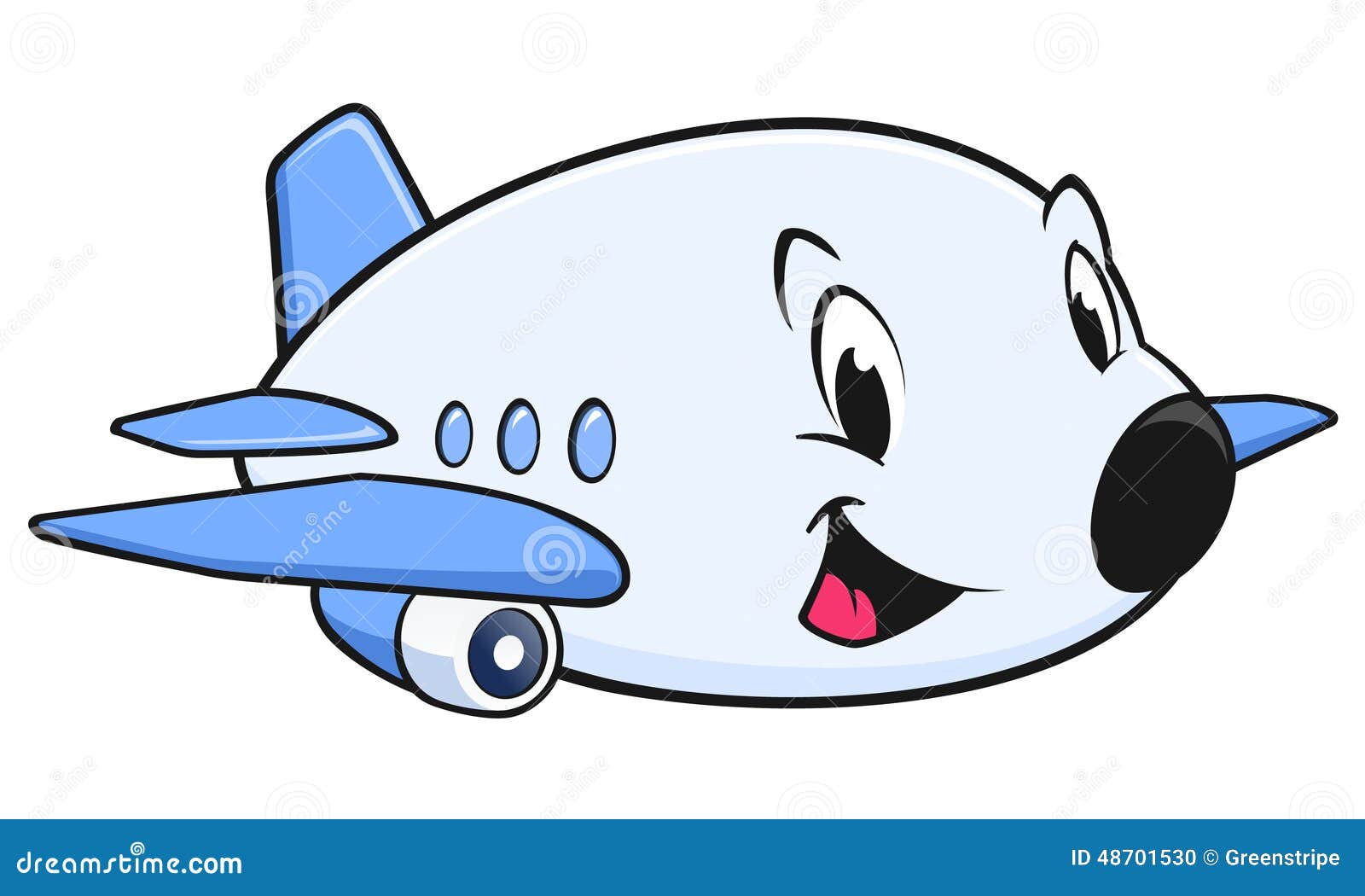 Cartoon Airplane stock vector. Illustration of airplane - 48701530