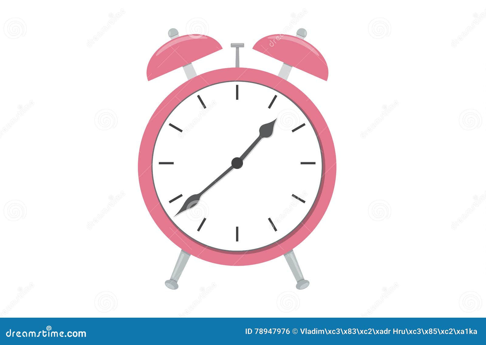 Pink Alarm Clock Icon