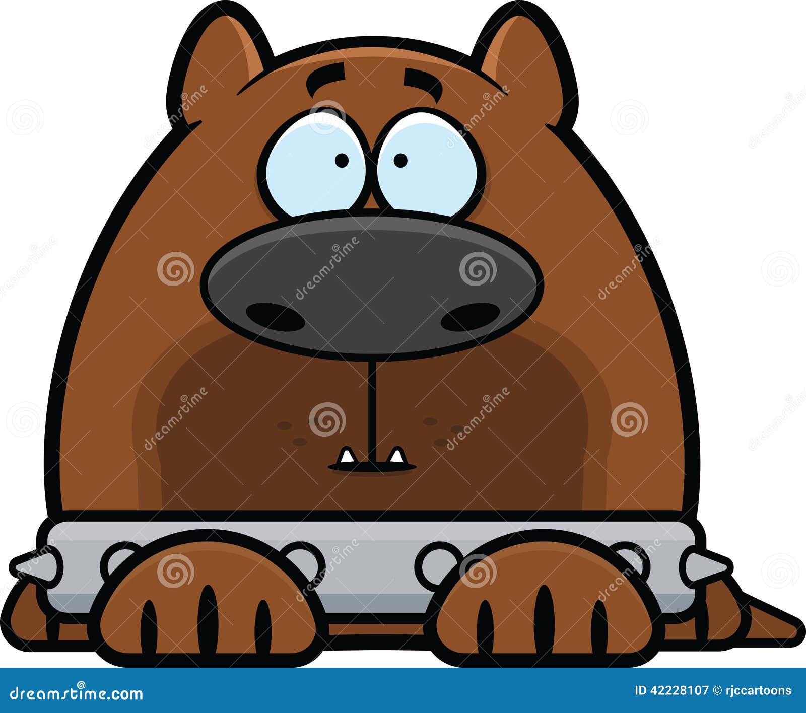 Cartoon Alert Guard Dog stock vector. Illustration of alert - 42228107