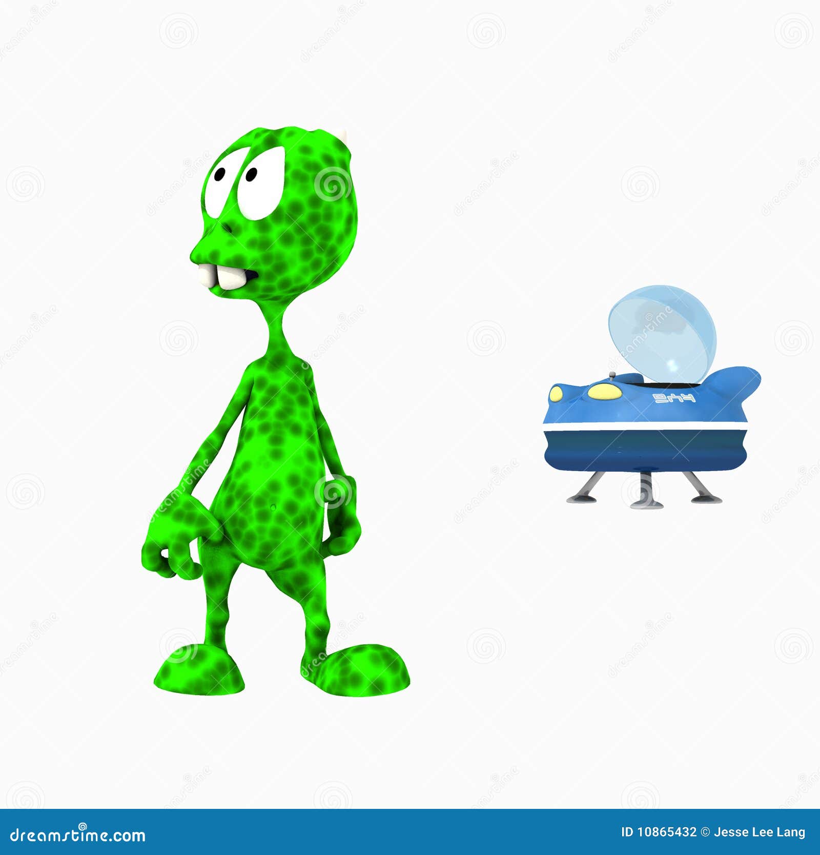 Cartoon alien stock illustration. Illustration of fantasy - 10865432