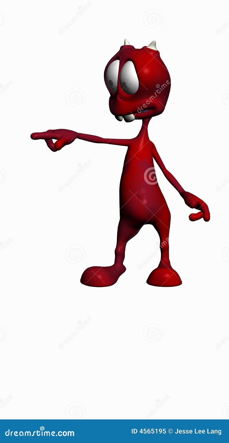 Cartoon alien stock illustration. Illustration of isolated - 4565195