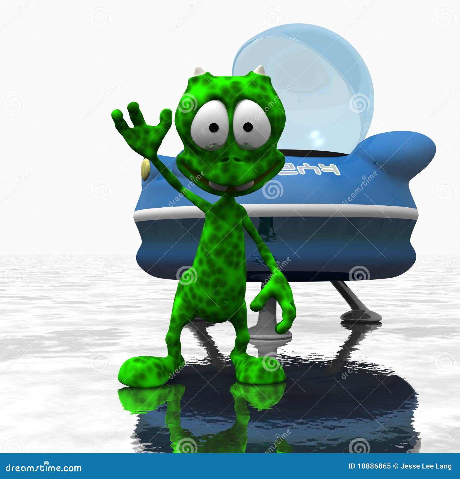 Cartoon alien character stock illustration. Illustration of look - 10886865