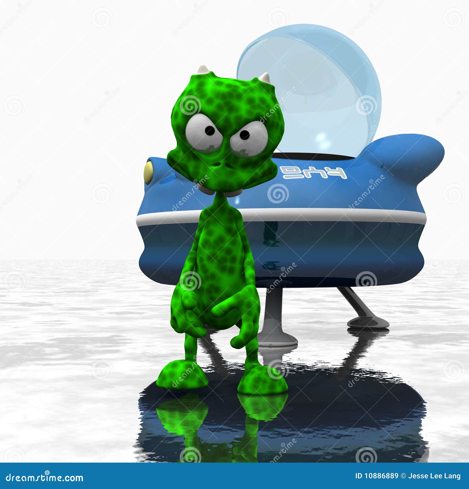 Cartoon alien character stock illustration. Illustration of fantasy ...