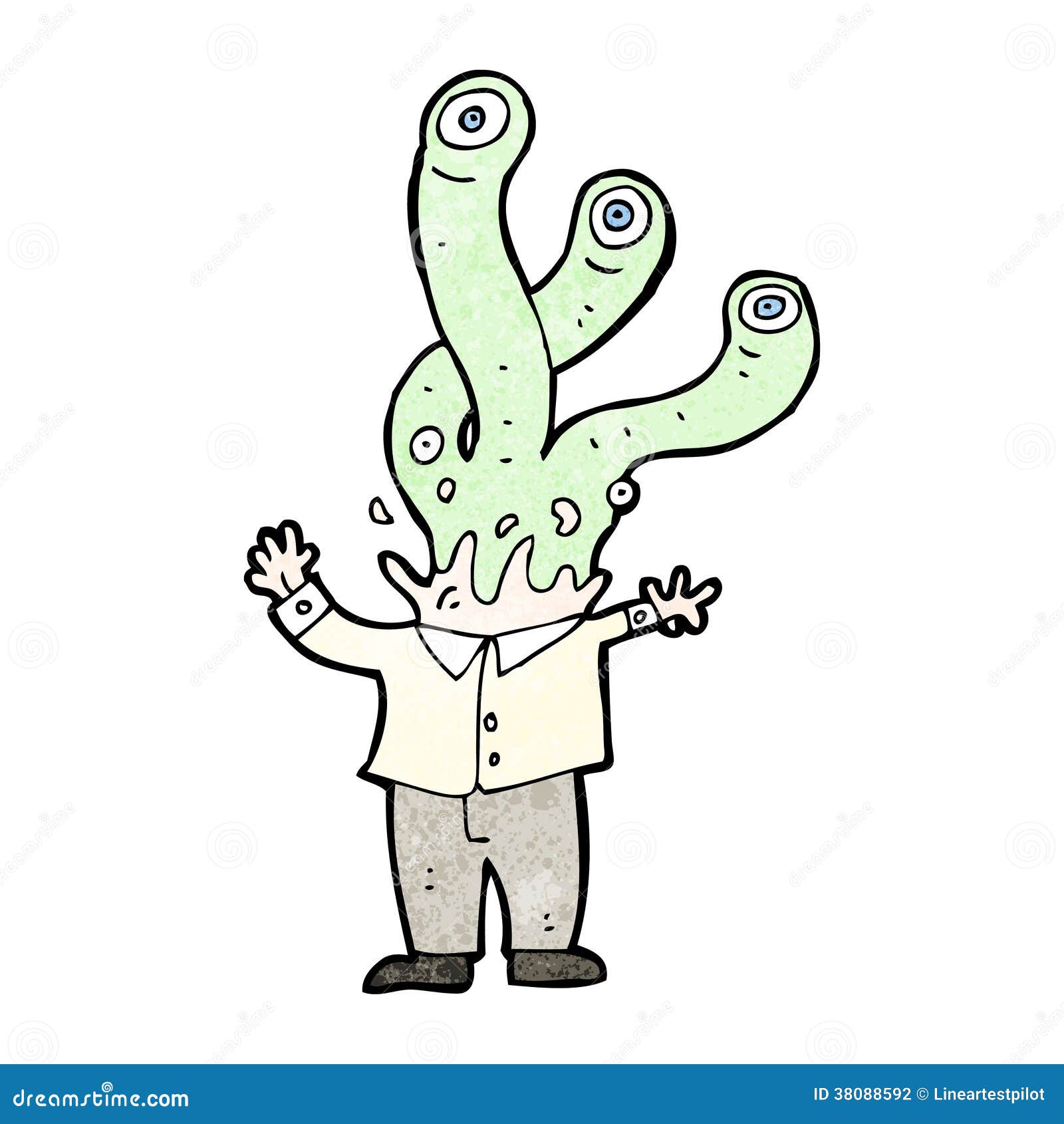 Cartoon alien monster boss stock vector. Illustration of character ...