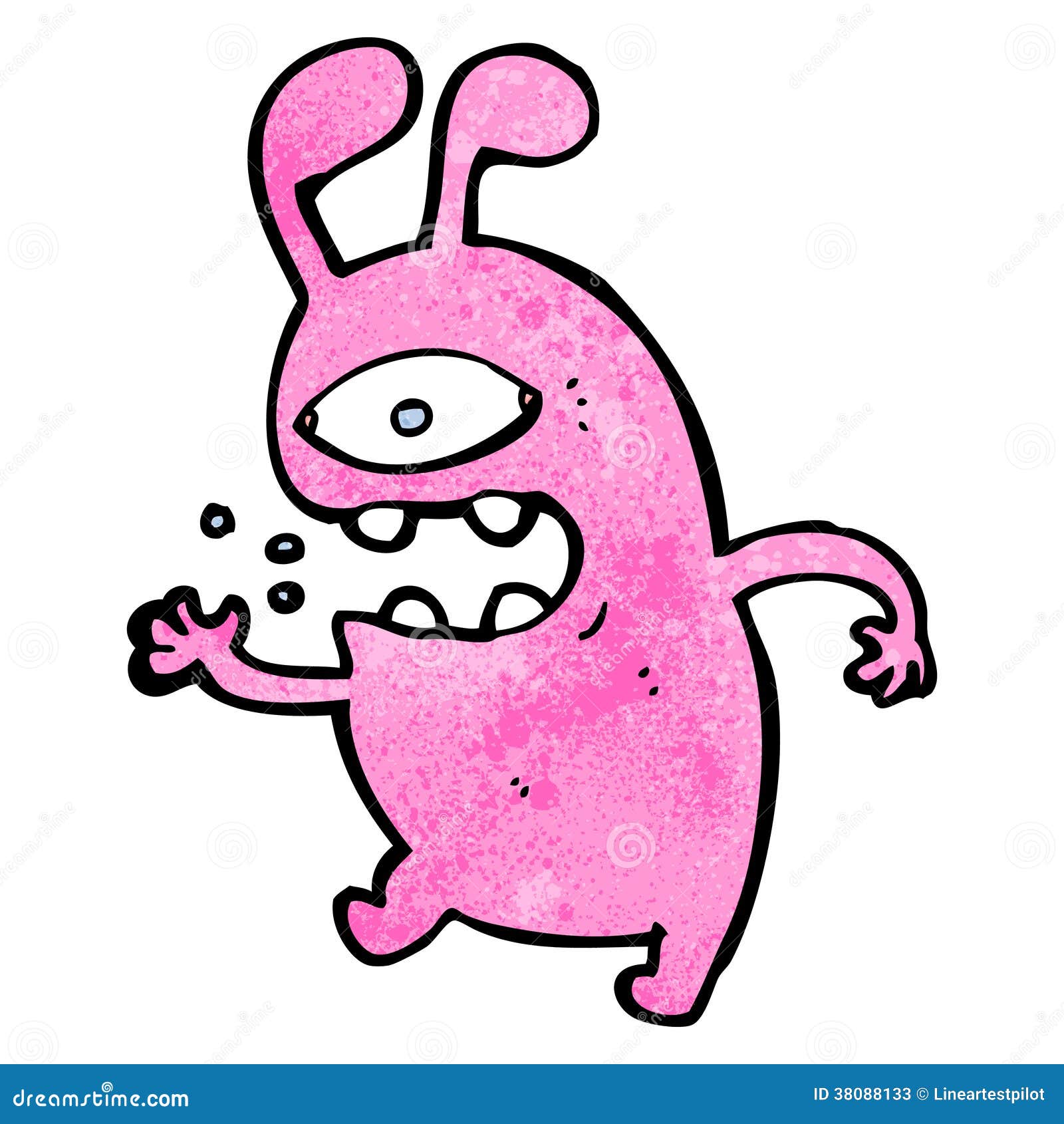 Cartoon alien rabbit stock vector. Illustration of quirky - 38088133