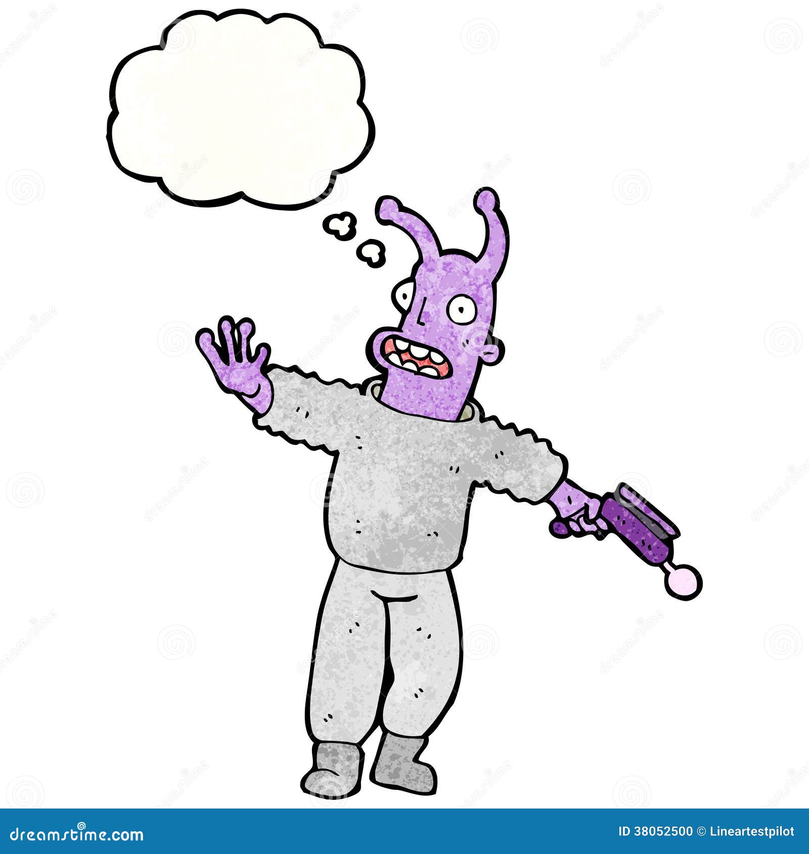 Cartoon Alien Spaceman Stock Vector Illustration Of Balloon 38052500