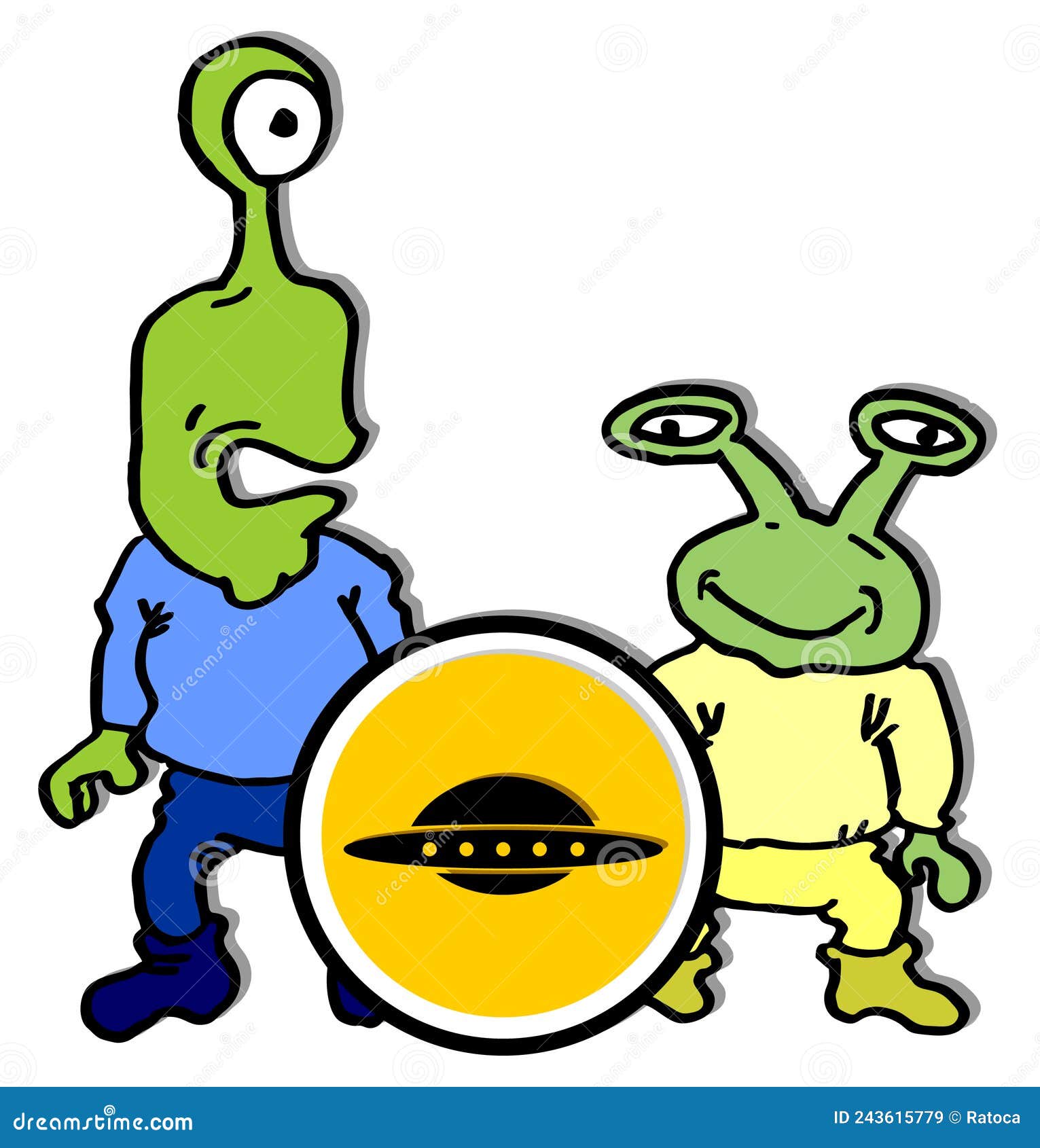 Cartoon alien symbol stock vector. Illustration of fiction - 243615779