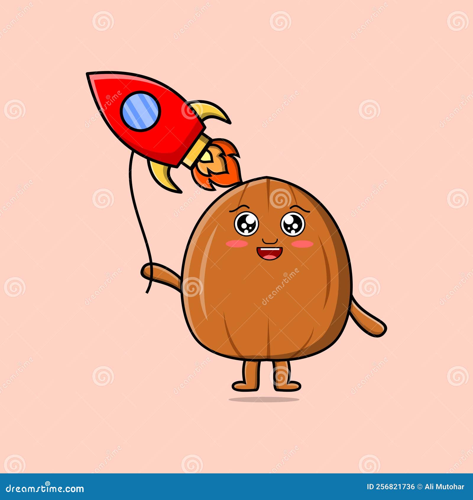 Set Rocket, Hot Air Balloon, Pilot Hat And Airplane Window. Square ...