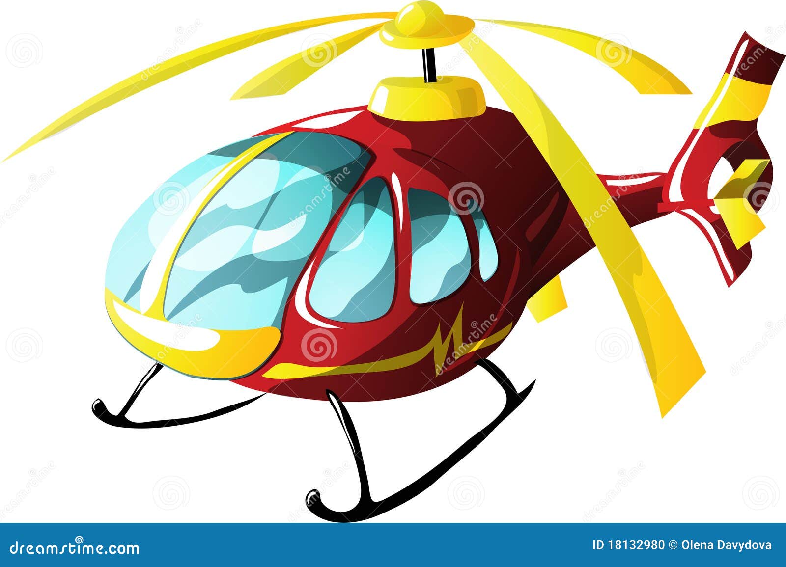 Cartoon Ambulance Helicopter Stock Vector - Illustration of private ...