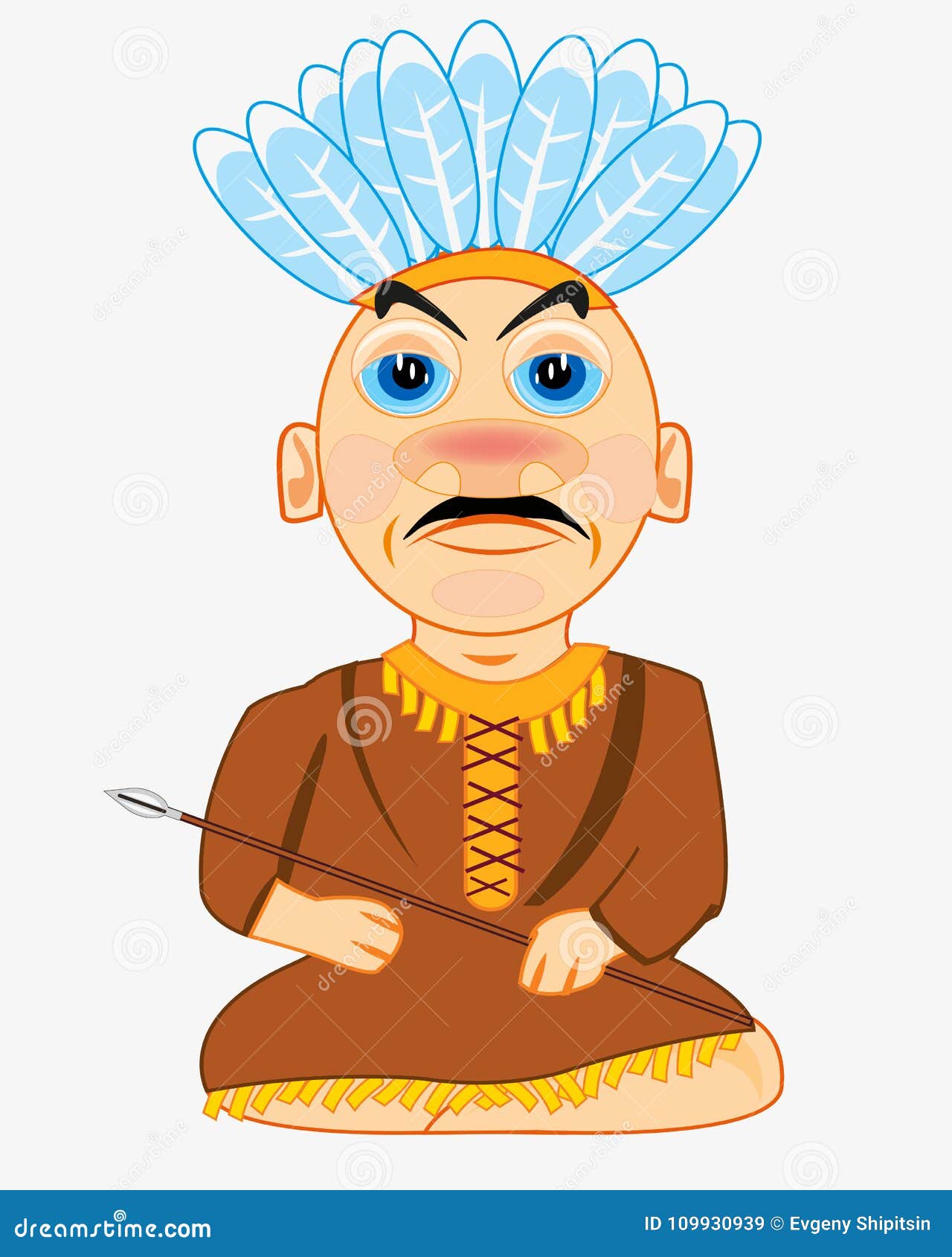 Indian Apache Cartoon | CartoonDealer.com #109930939