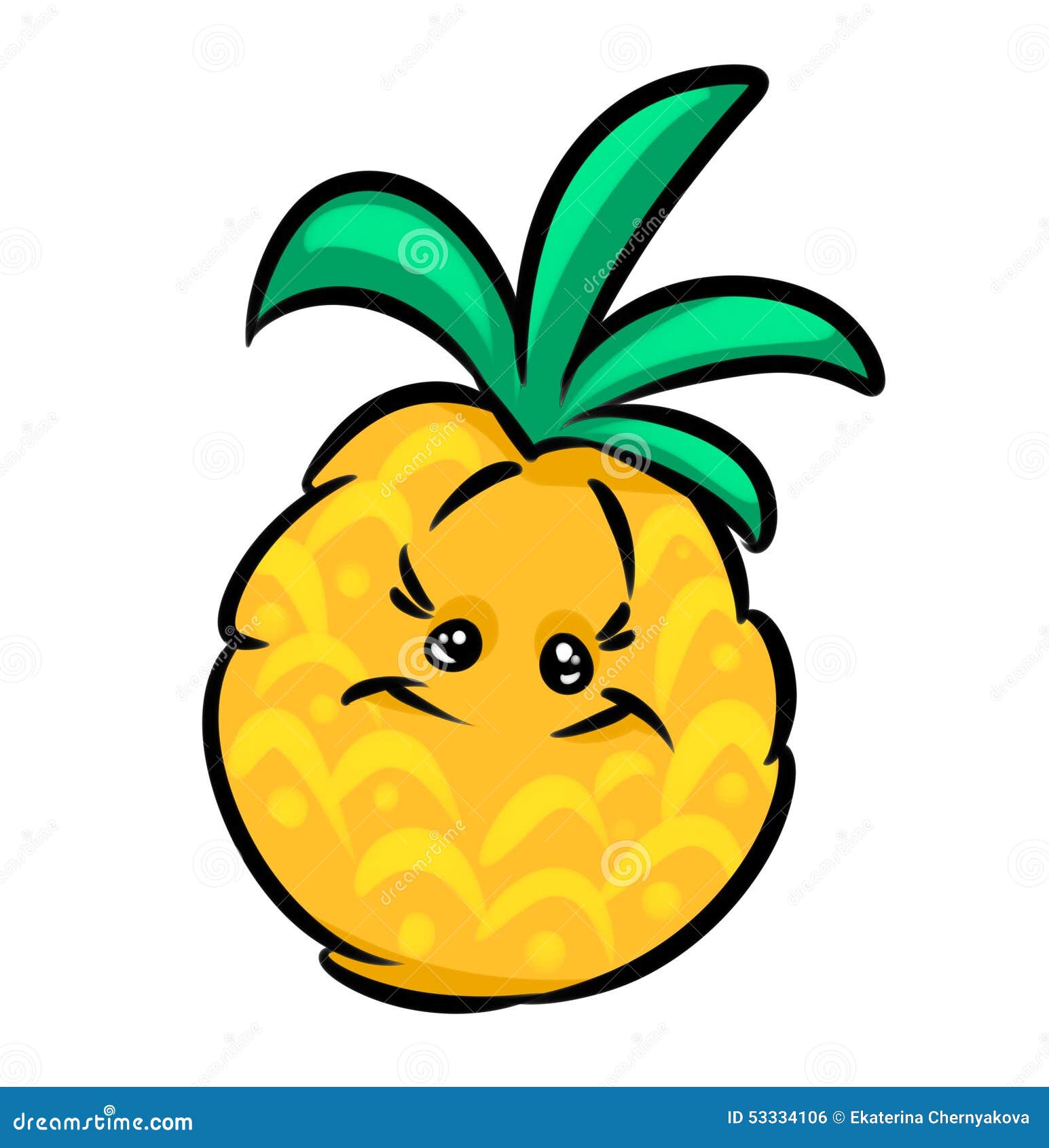 Cartoon Ananas Stock Illustration | CartoonDealer.com #53334106