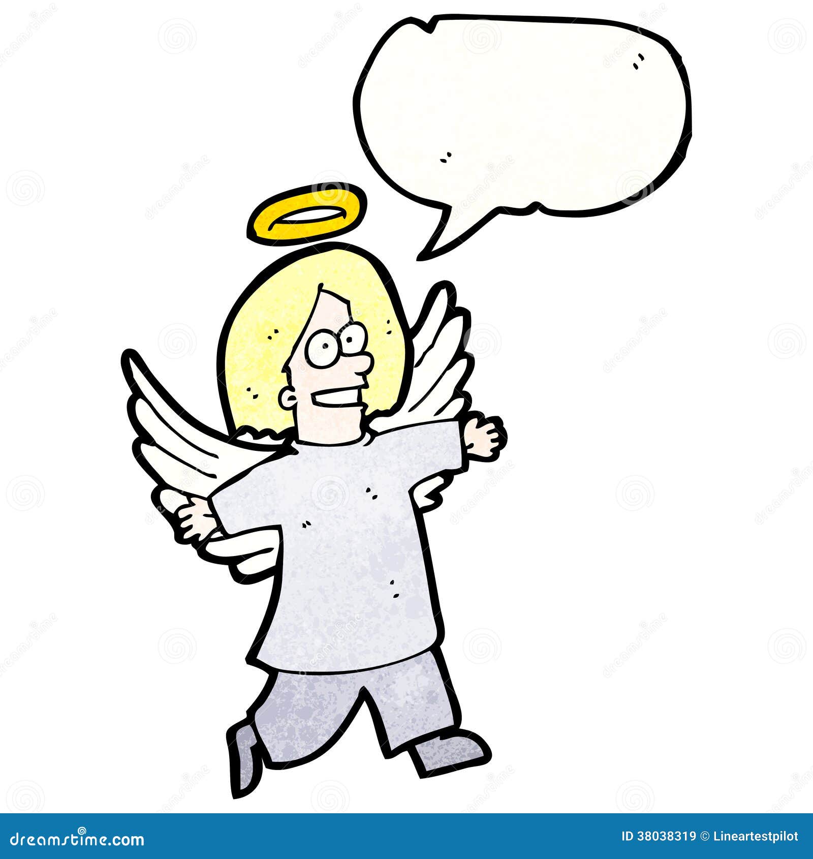 Cartoon angel stock vector. Illustration of silly, angel - 38038319