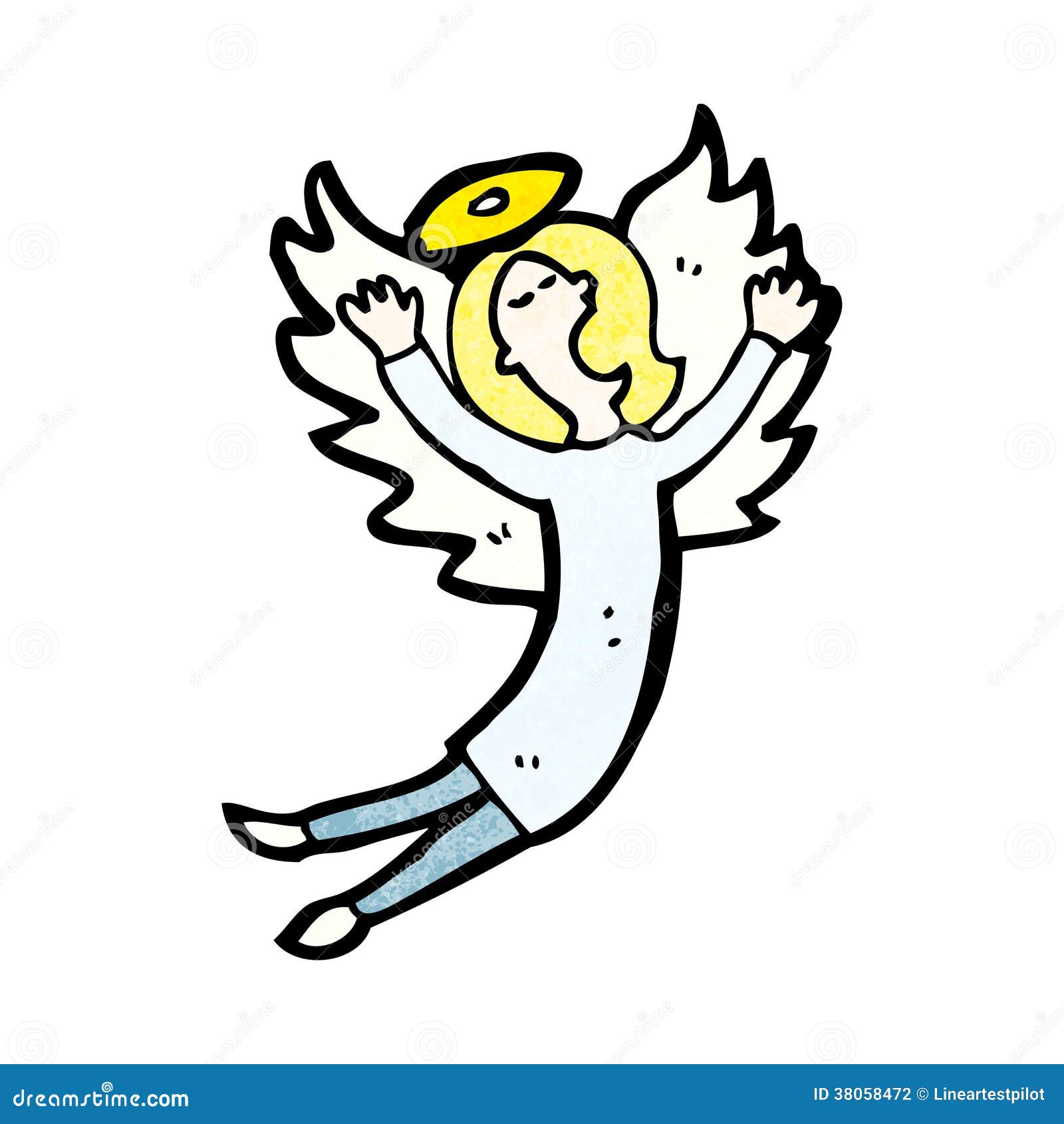 Cartoon angel stock vector. Illustration of cartoon, quirky - 38058472