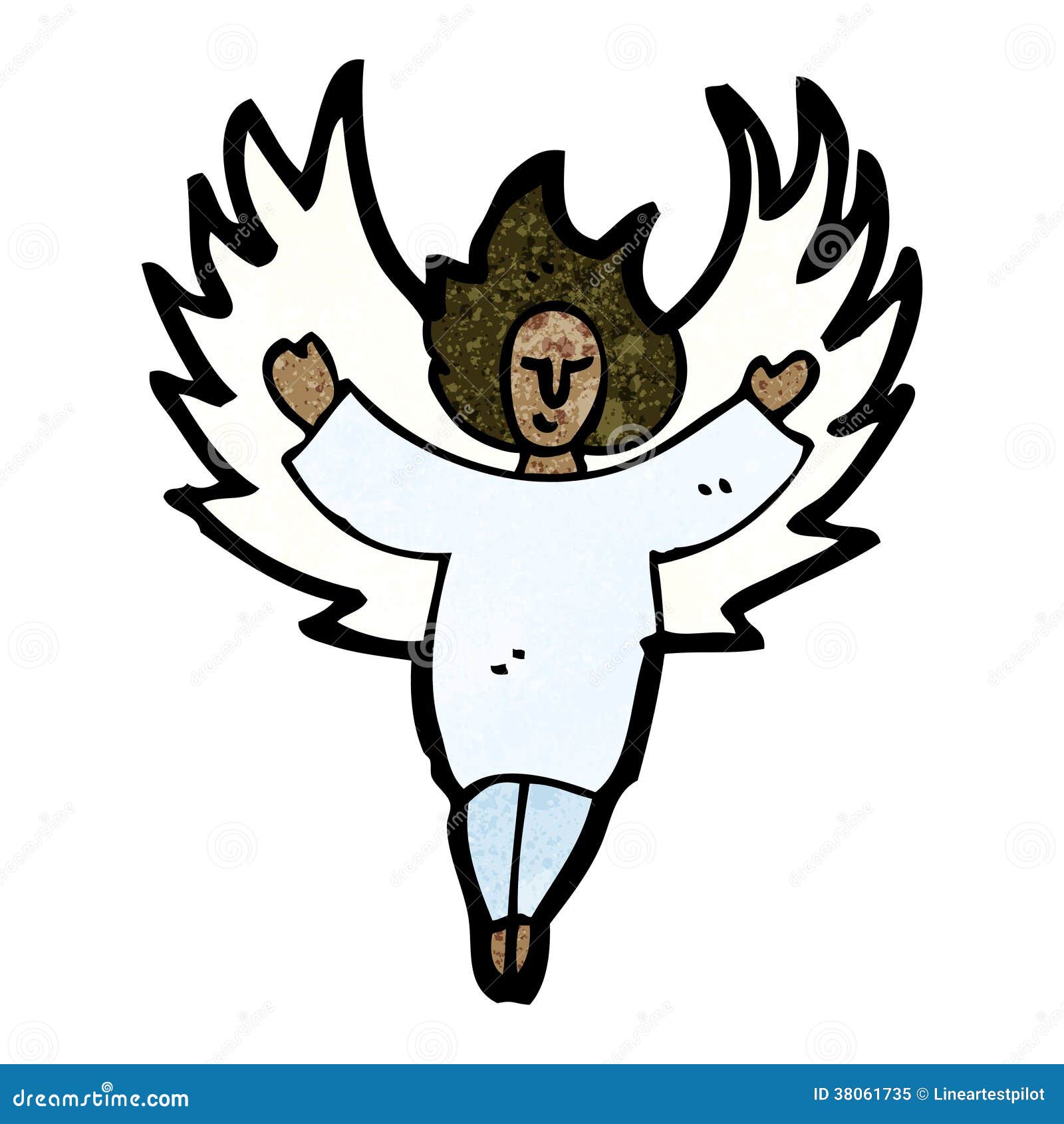 Cartoon angel stock vector. Illustration of hand, cute - 38061735