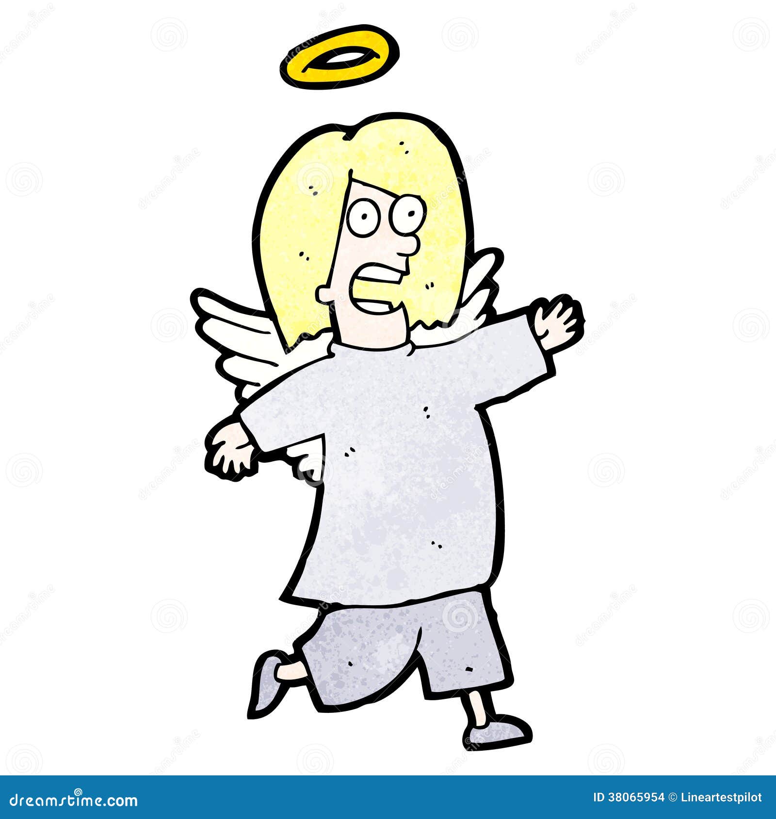 Cartoon angel stock vector. Illustration of grunge, clip - 38065954