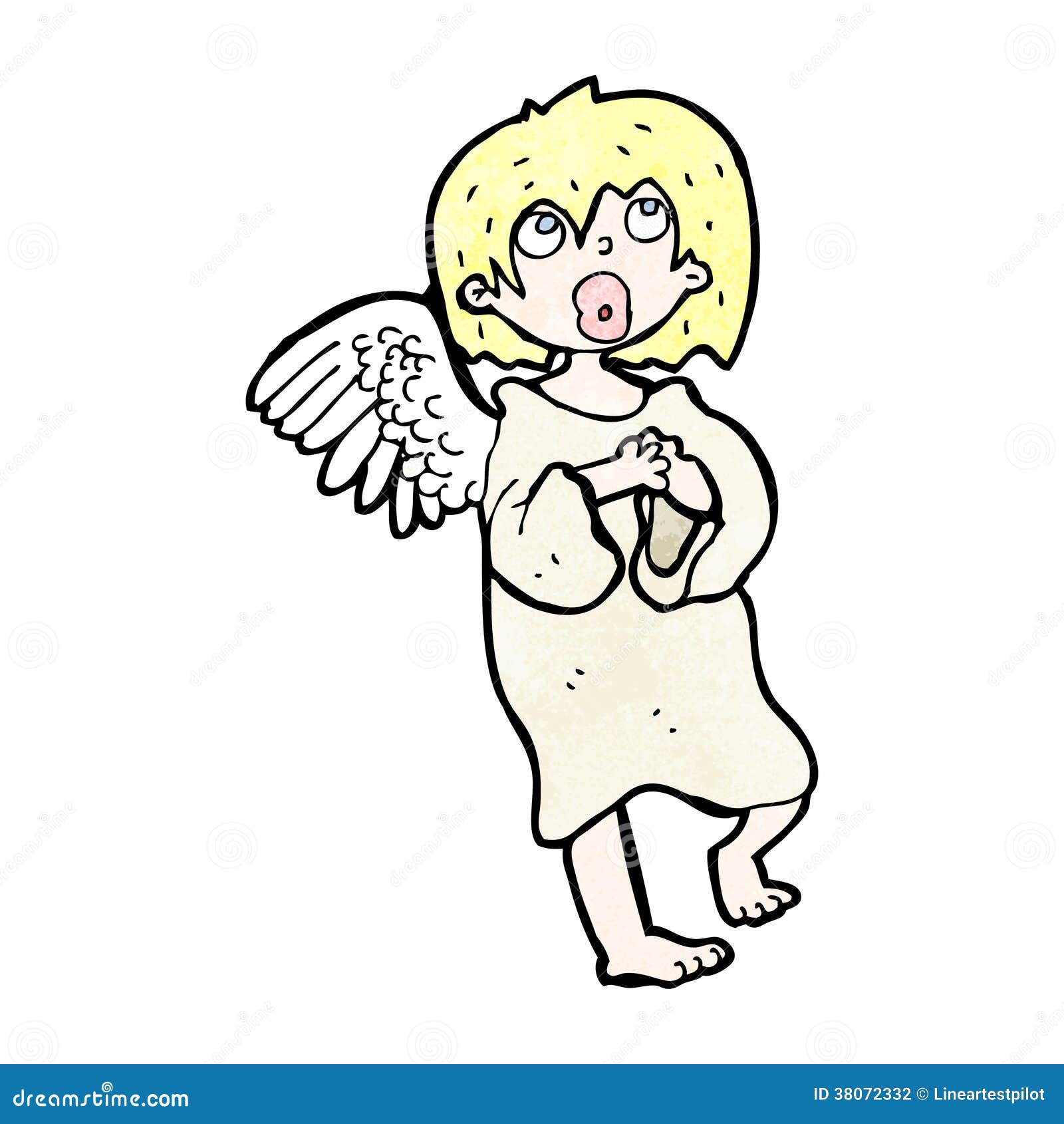 Cartoon angel stock illustration. Illustration of silly - 38072332