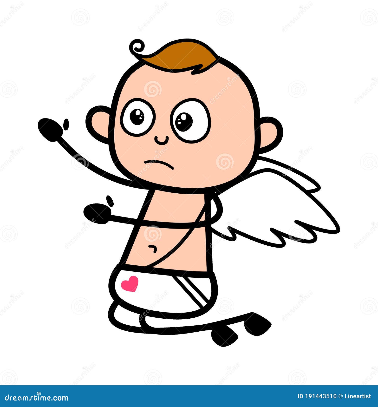 Cartoon Angel Begging stock illustration. Illustration of crisis ...