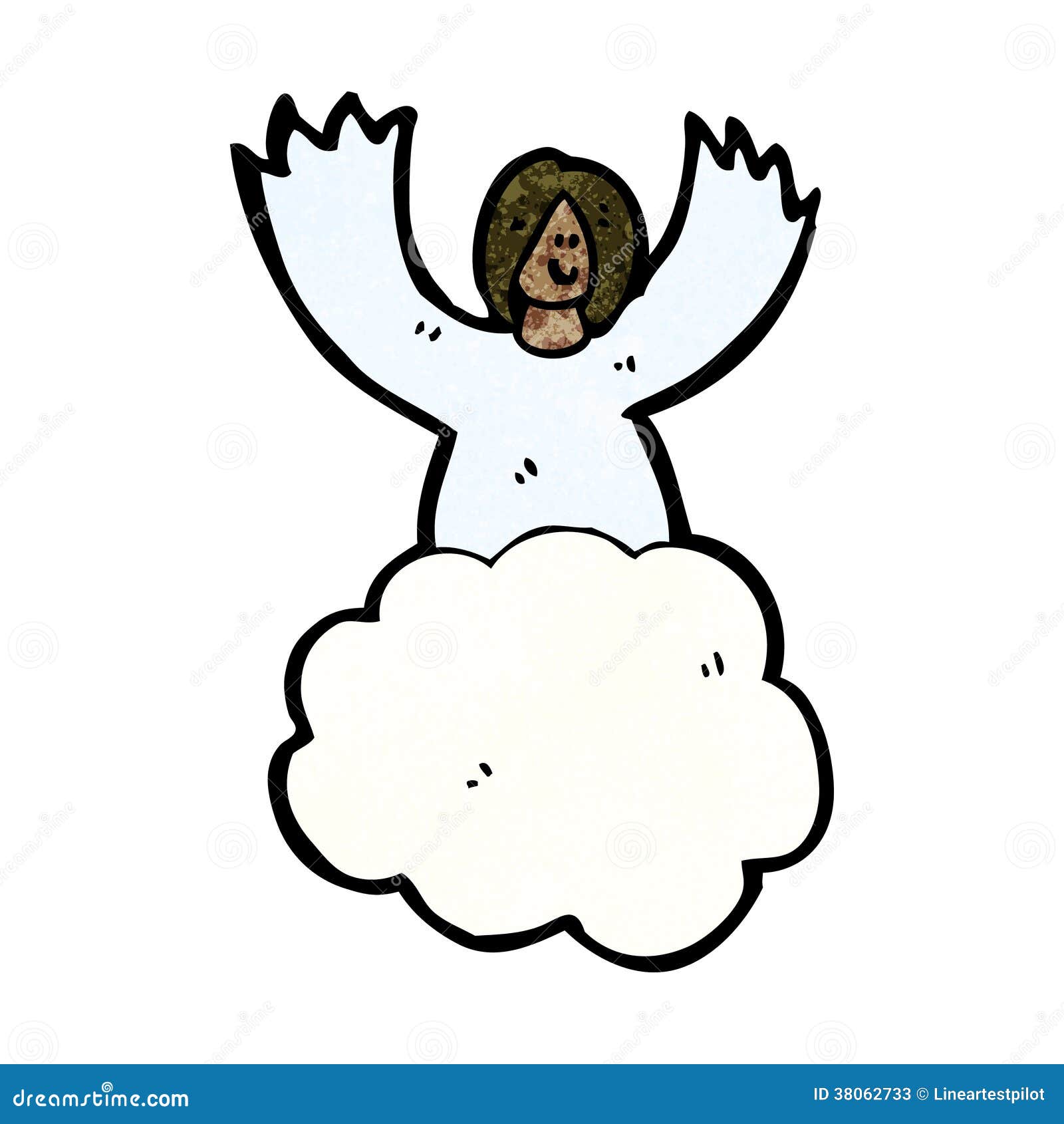Cartoon angel in heaven stock vector. Illustration of drawn - 38062733
