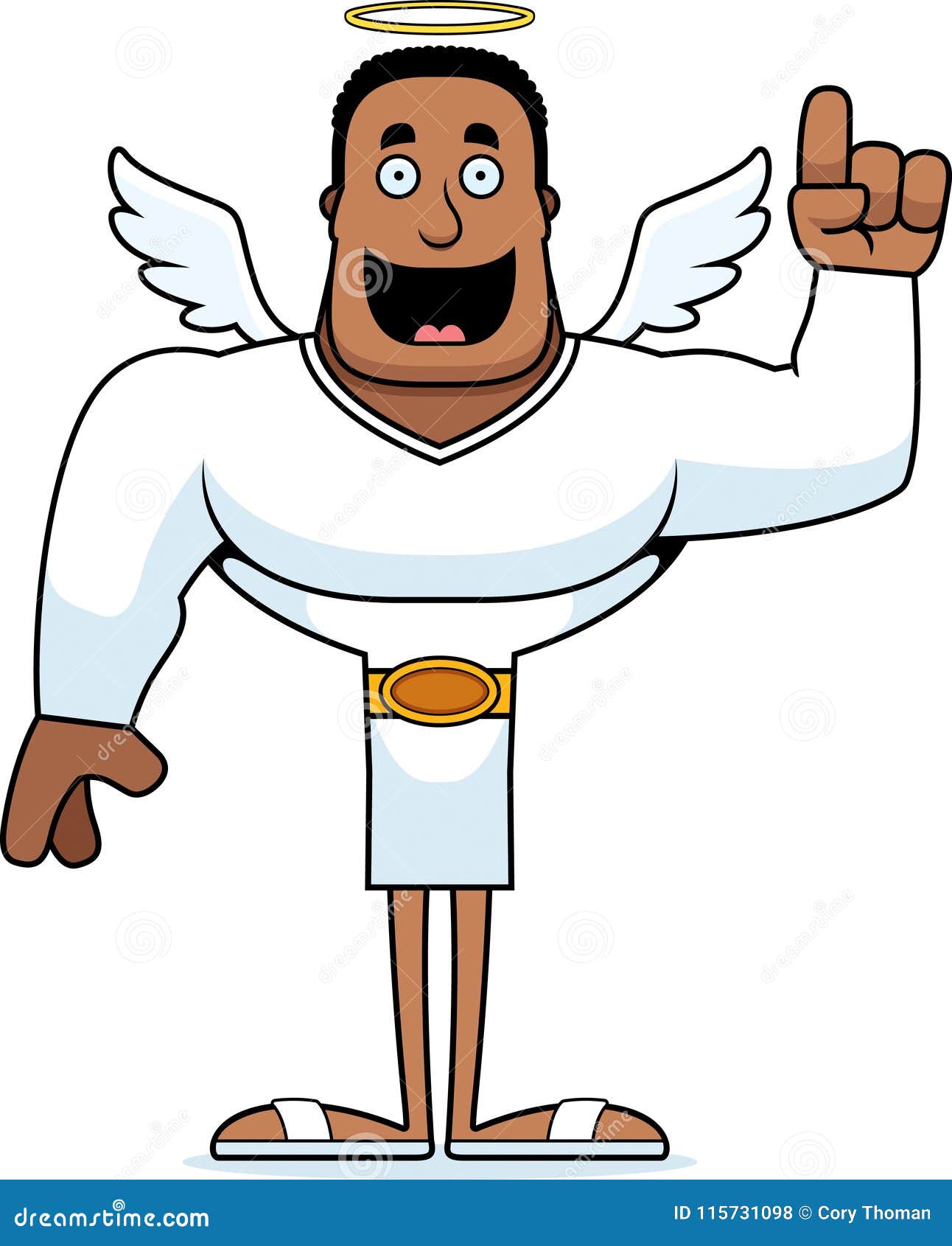 Cartoon Angel Idea stock vector. Illustration of smiling - 115731098
