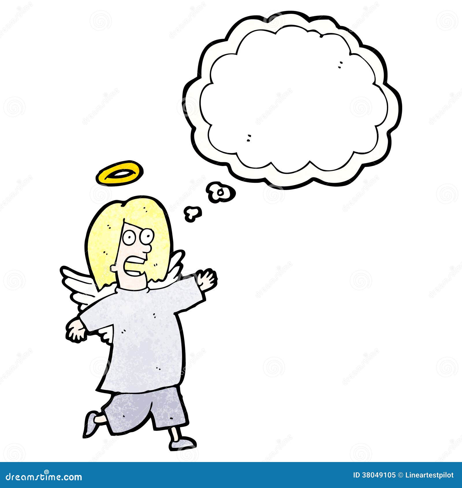Cartoon angel stock illustration. Illustration of grunge - 38049105