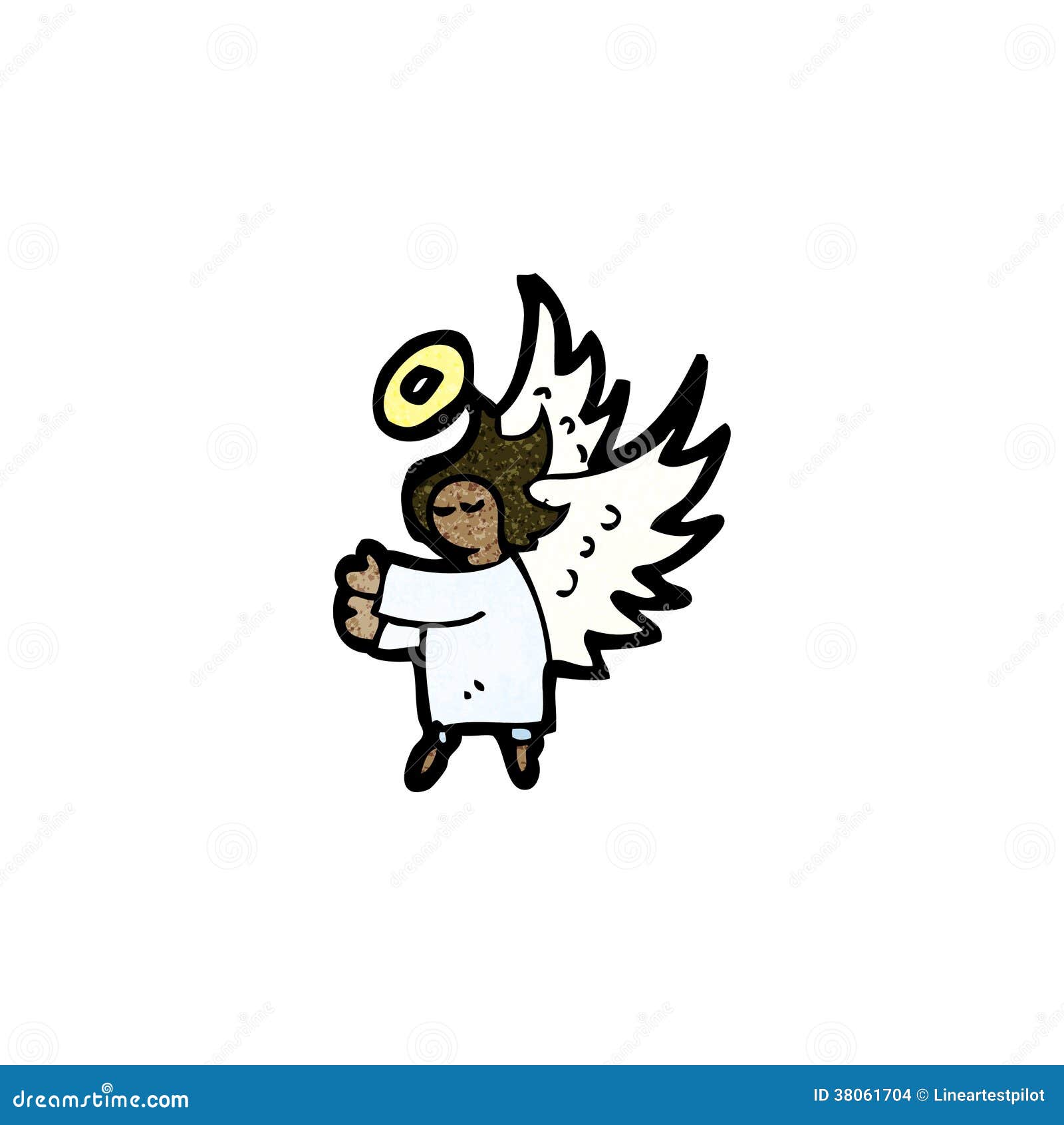Cartoon angel stock vector. Illustration of drawing, angel - 38061704